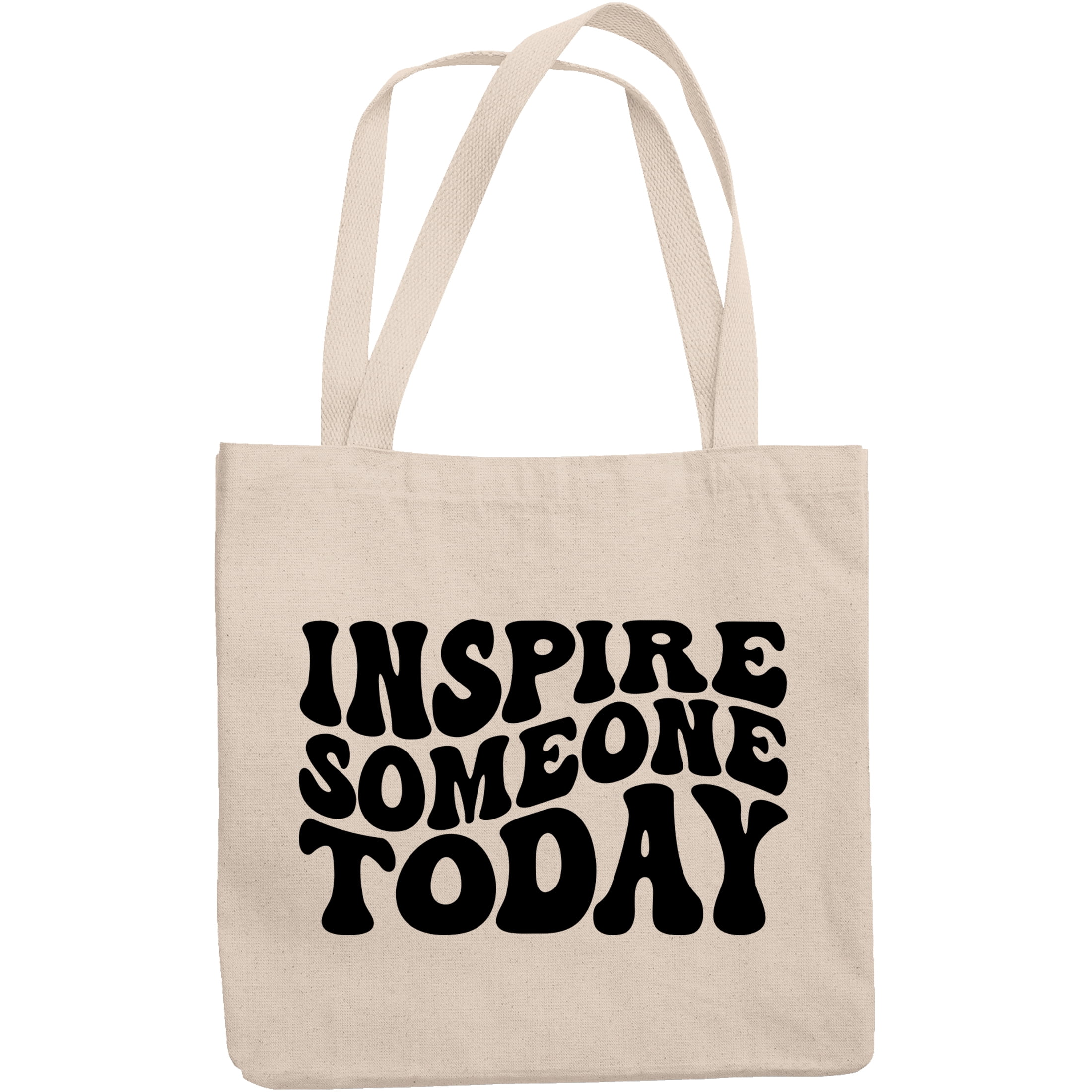 Inspire Someone Today, Groovy Retro Wavy Text Merch Gift, 12oz Canvas ...