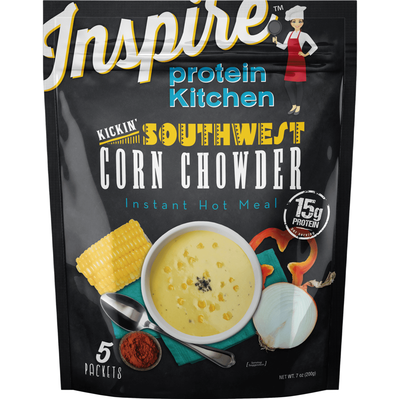 Inspire Protein Kitchen Southwest Corn Chowder - High Protein, Ready-to ...