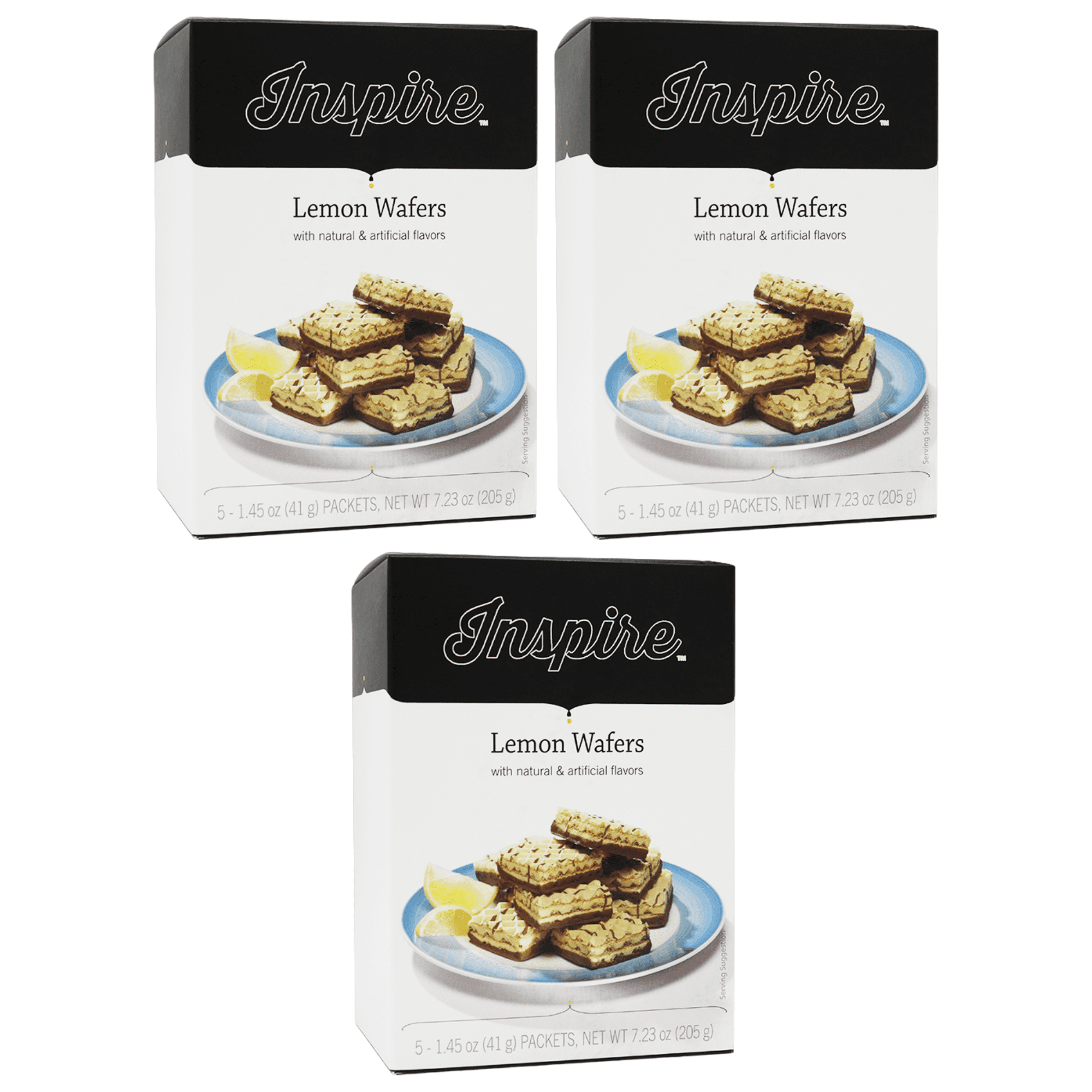Inspire Square Protein Wafers by Bariatric Eating - Lemon Size: 3-Pack ...