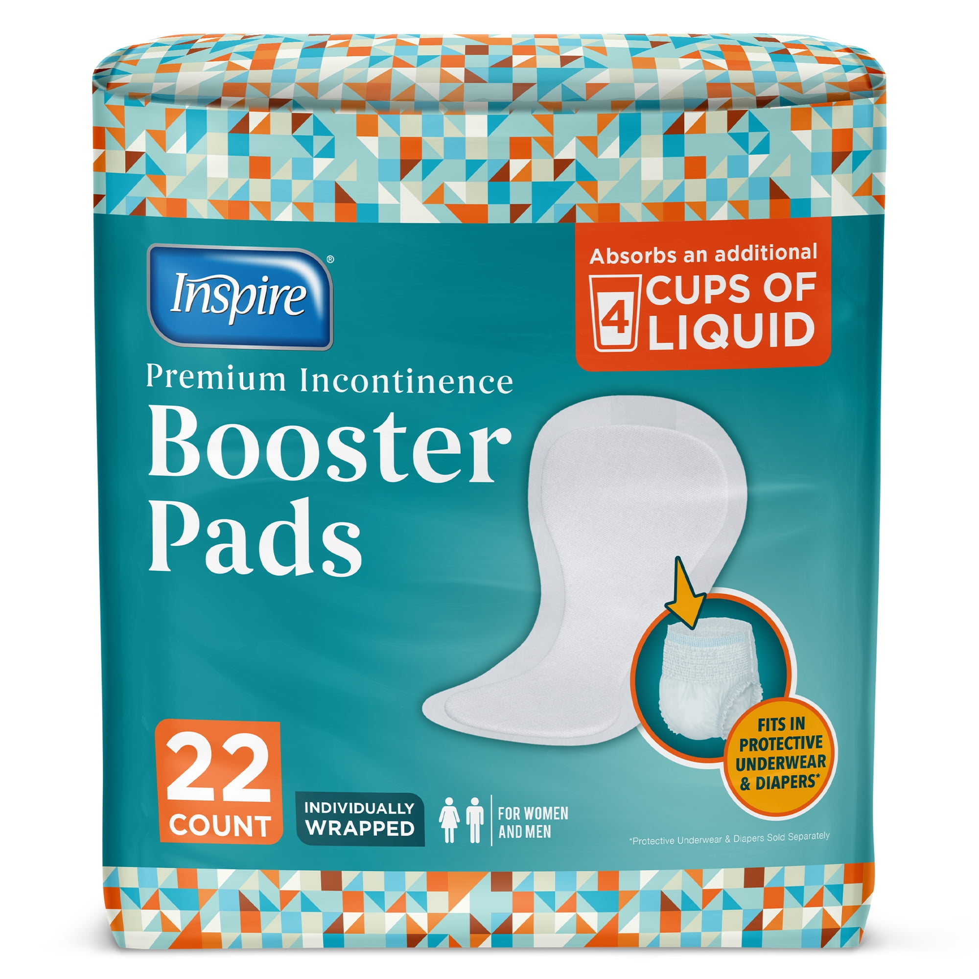 Inspire Ultra Absorbency Incontinence Booster Pads | Absorbs Over 4 ...