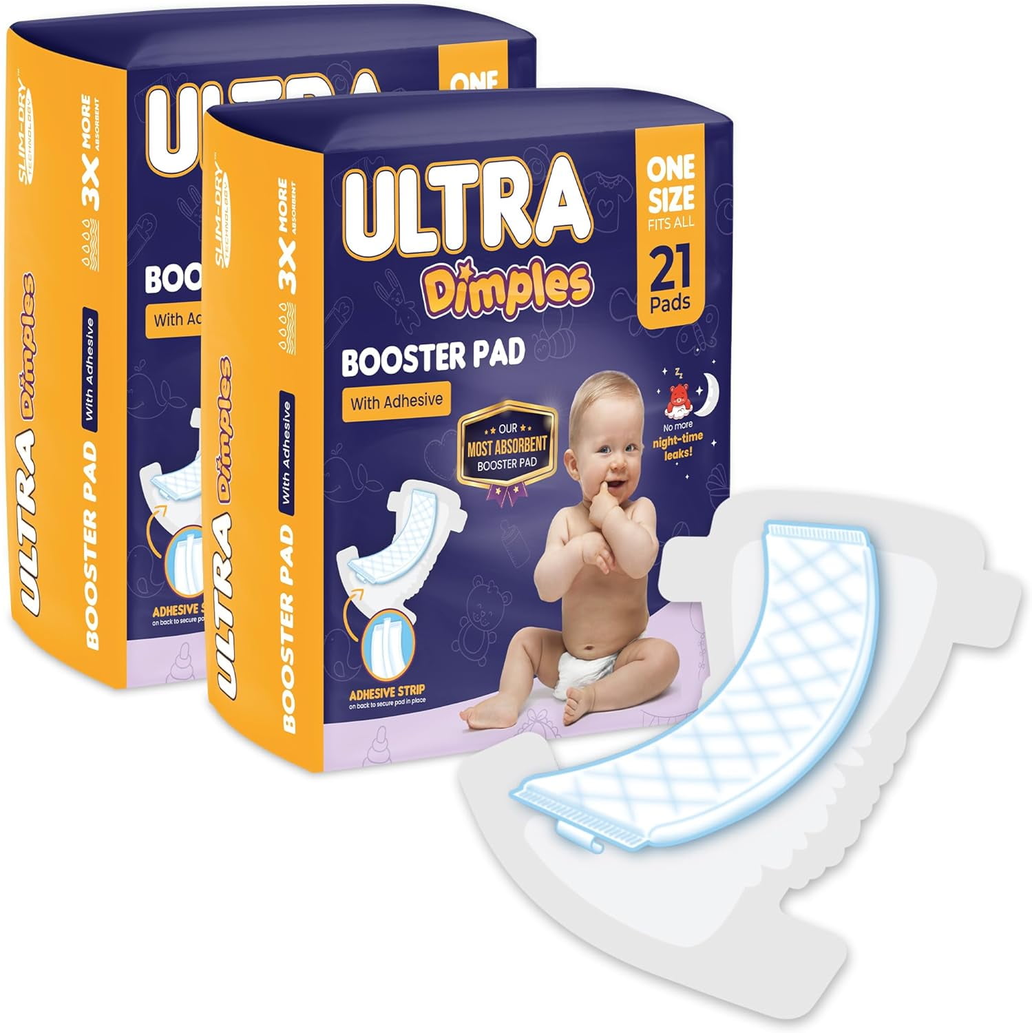 Inspire Ultra Dimples Super Absorbent Disposable Liners, Diaper Booster ...