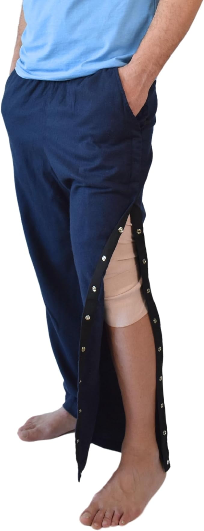 Inspired Comforts Men's/Unisex Tearaway Post Surgery Recovery Pajama ...