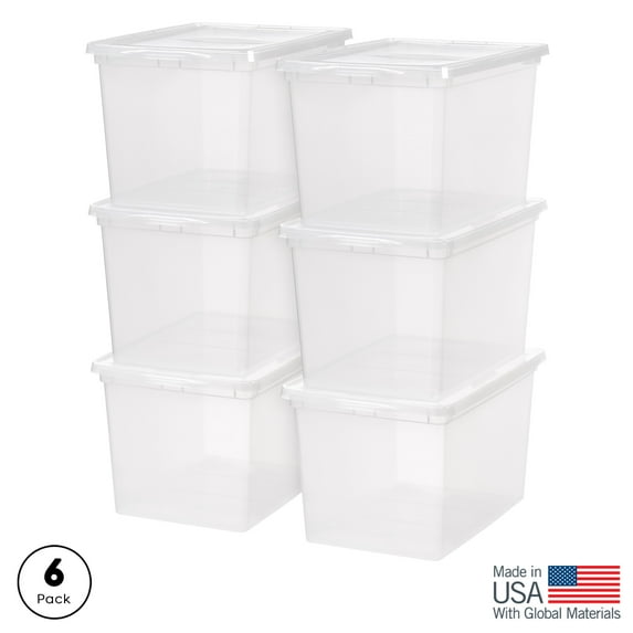 Inspired Essentials Stackable Office PP Resin Living Room Storage ...