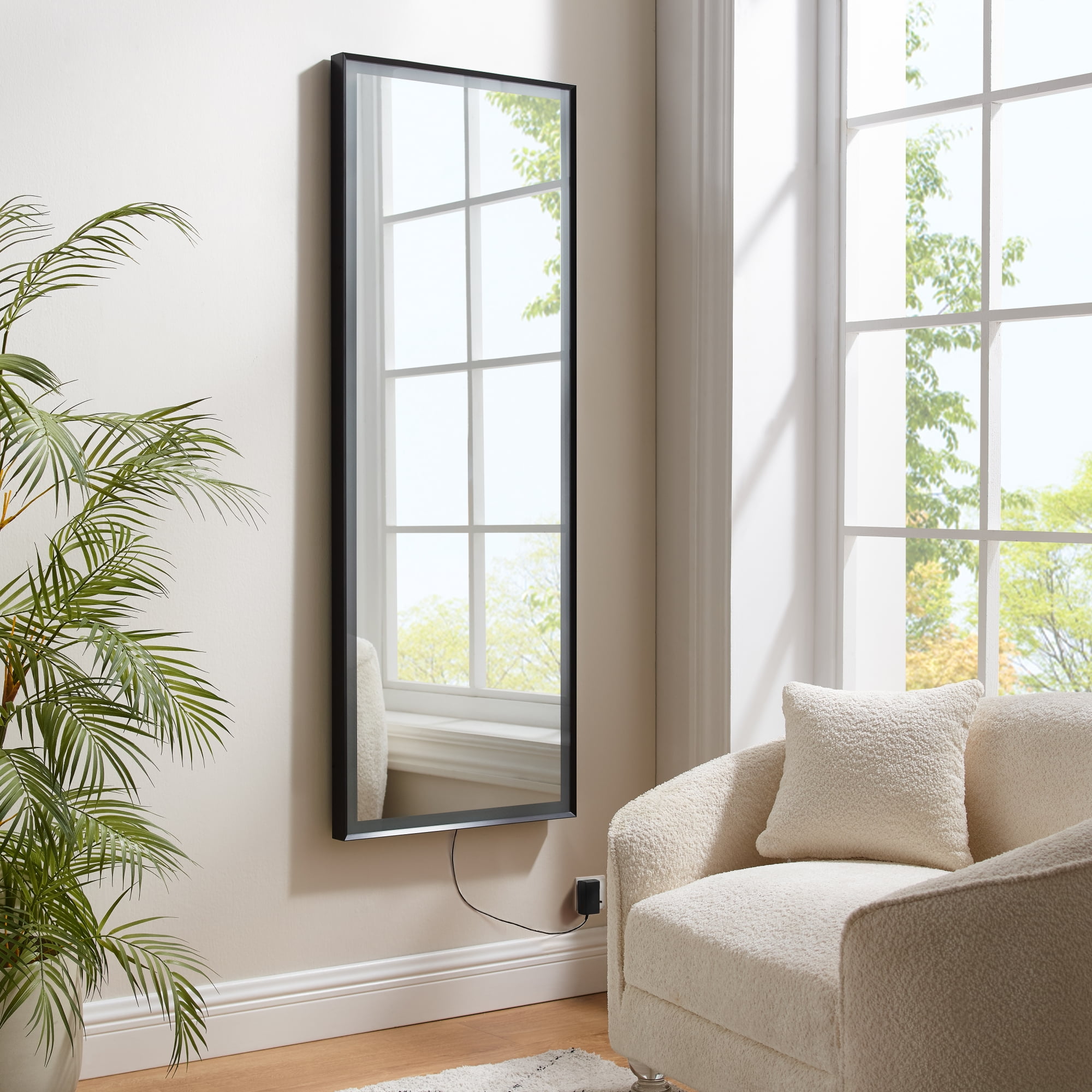 Inspired Home Aramis Full Length Rectangular Mirror with LED Dimmable ...