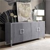 "Pafos 4D 75"" Modern Sideboard Buffet - Large Storage Credenza ...
