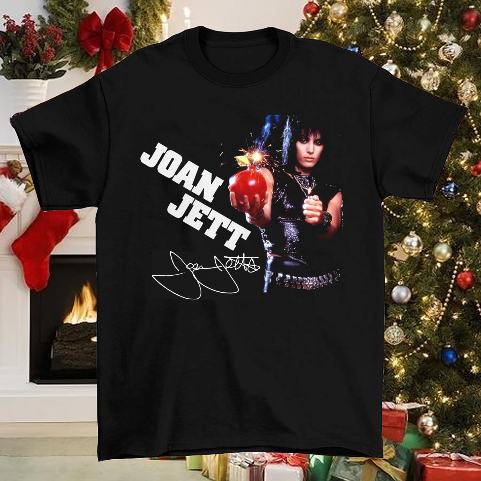 Inspired Joan Jett Signature Men Black T- Shirt S to 5XL Gift For Fan ...