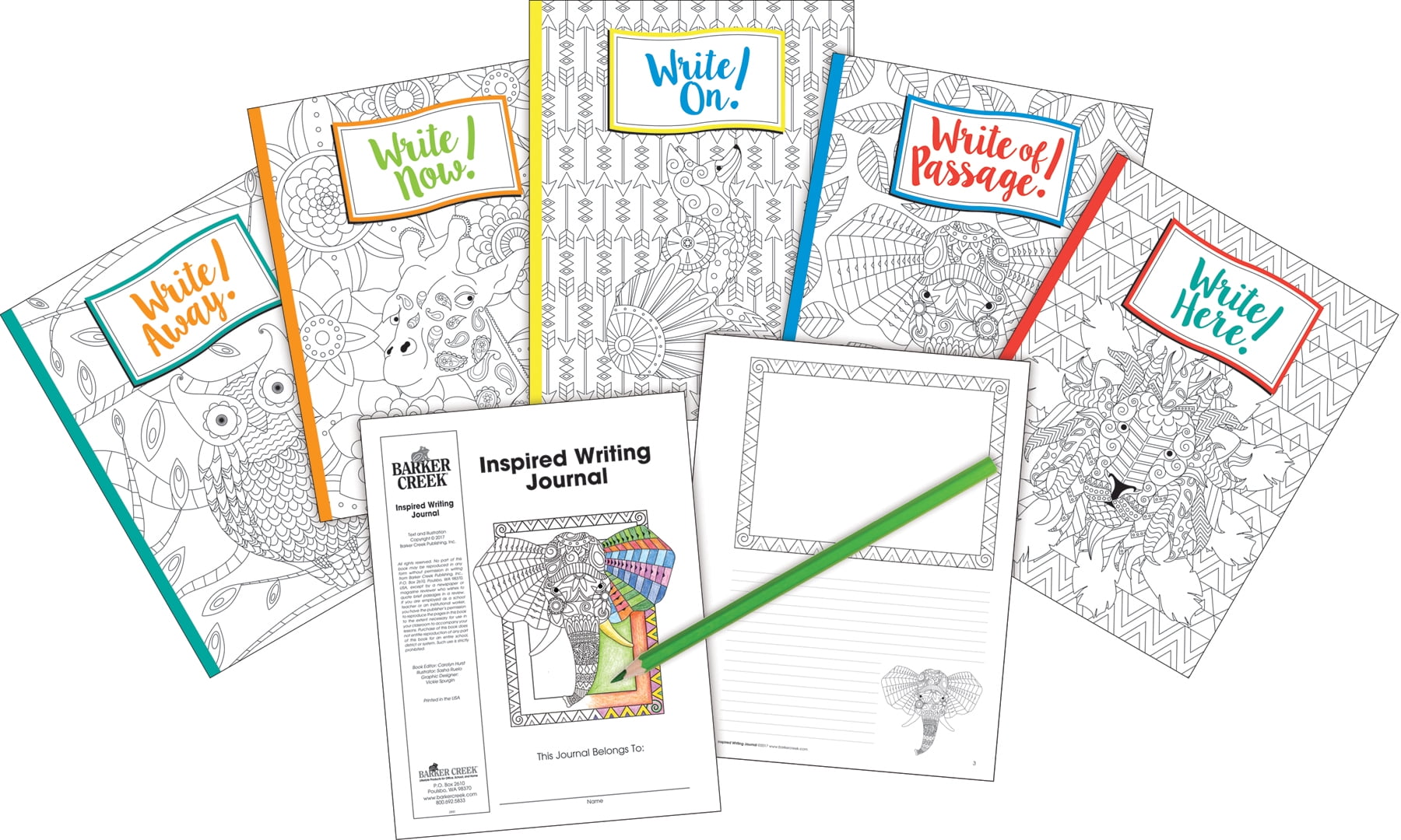 Inspired Writing Journals ̶ Set of 5 - Walmart.com