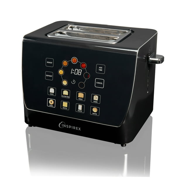Inspirex Two Slice Touchscreen Lever Toaster, Black, XTOSMC2BK ...