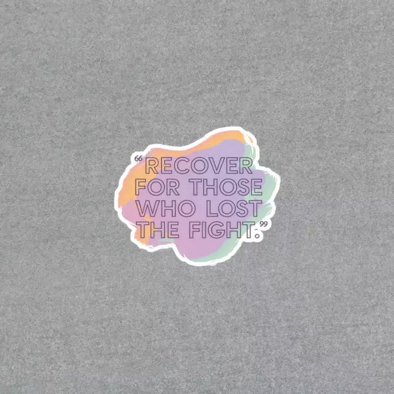 Inspiring Addiction Recovery Sticker - Motivation To Keep Fightingphone ...