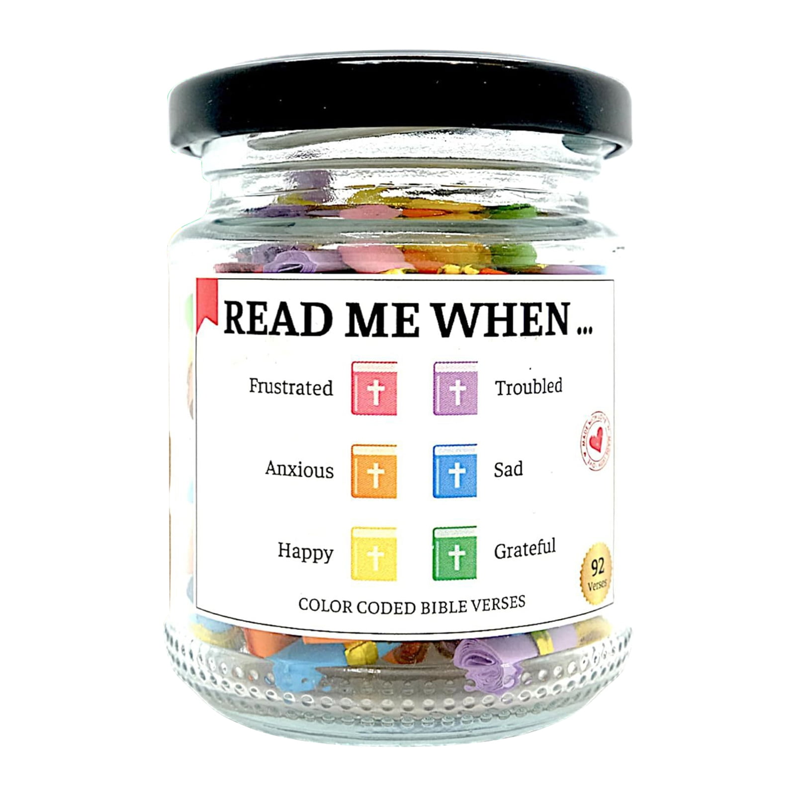 Inspiring Bible Verses Bible Verse Jar Prayer Hope Jar with 90 ...