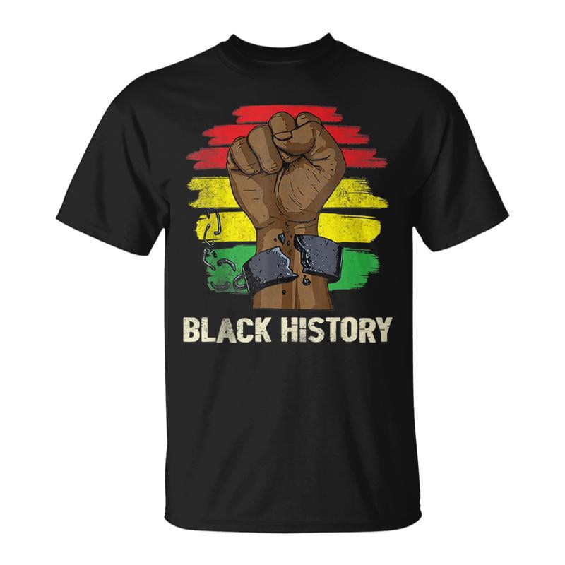 Inspiring Black Leaders Power Fist Hand Black History Month V2 Men ...