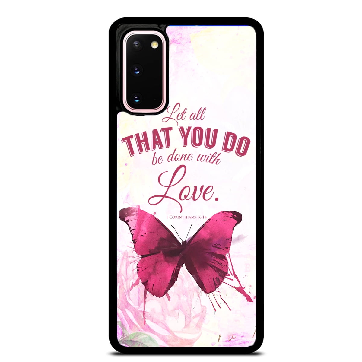 Inspiring Butterfly Slim Hard Rubber Custom Case Cover For Samsung Galaxy S23 Ultra S22+ S21 ...