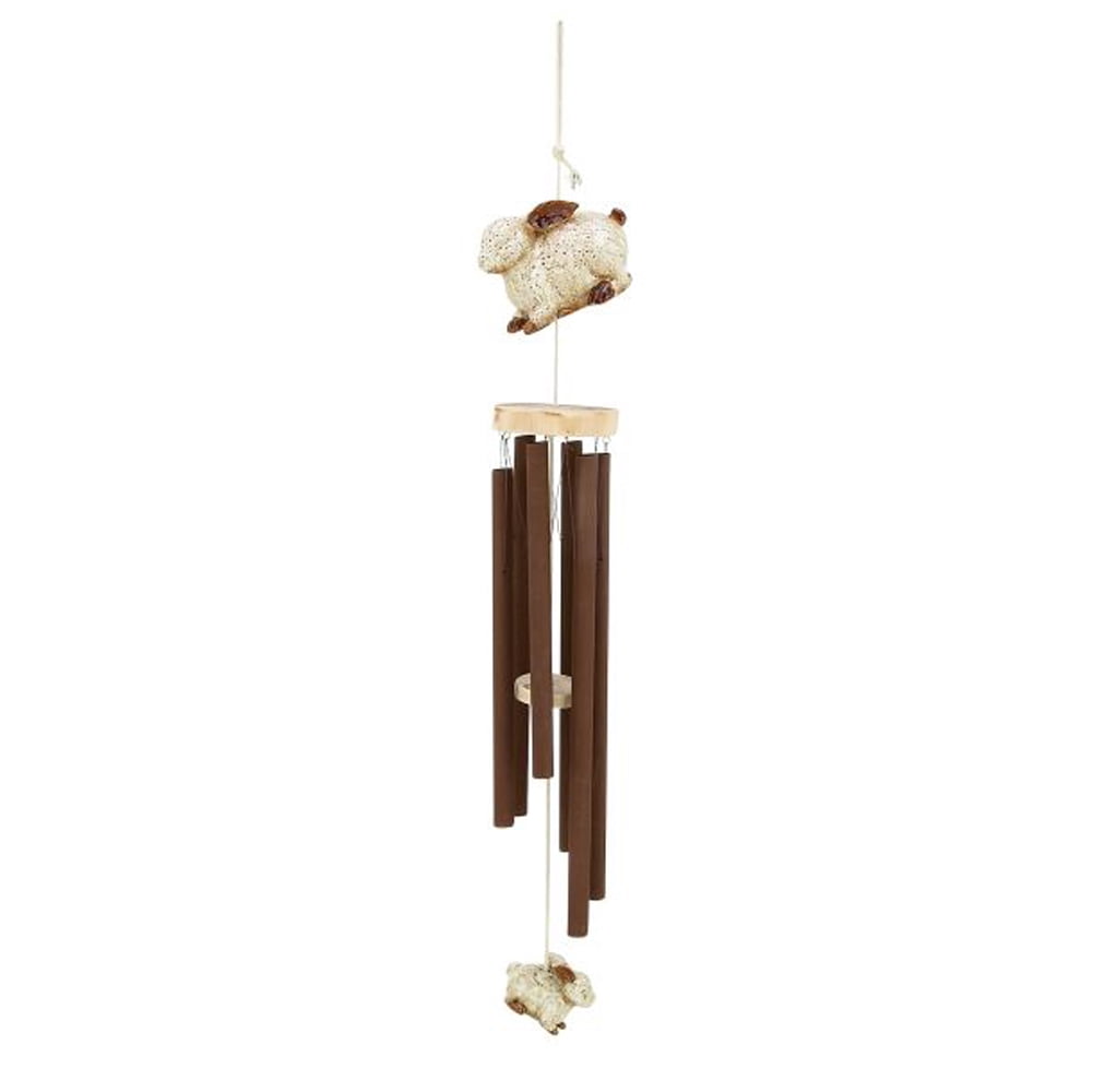 Inspiring Ceramic Metal Wood Bunny Windchime - Walmart.com