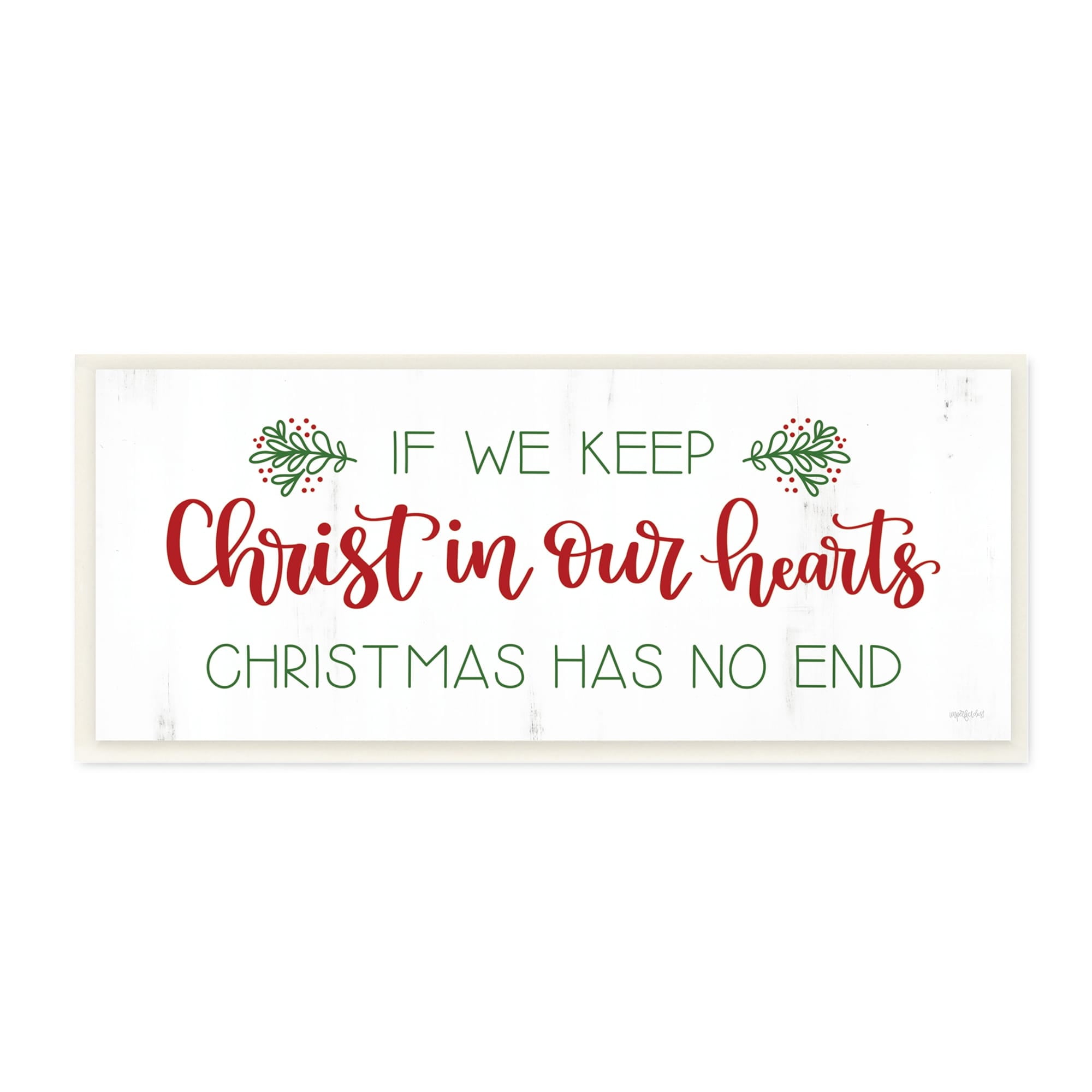 Inspiring Christmas Typography Quote Rustic Floral Motif Inspirational ...