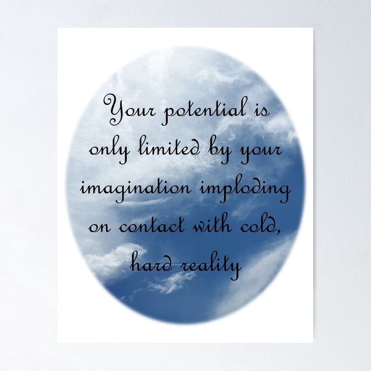 Inspiring Dispirational Imagination Quote Poster- Unframed Poster ...