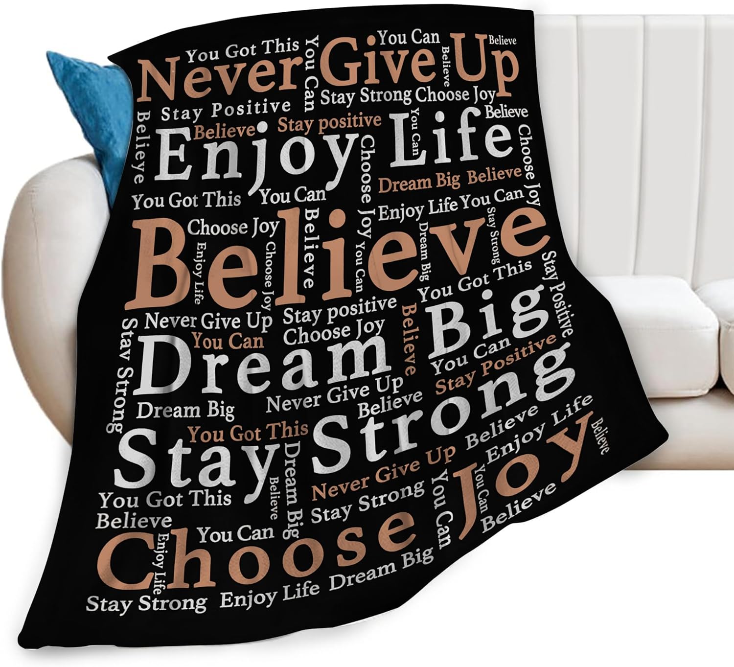 Inspiring Healing Blanket Inspirational Quotes Plush Throw Blanket ...