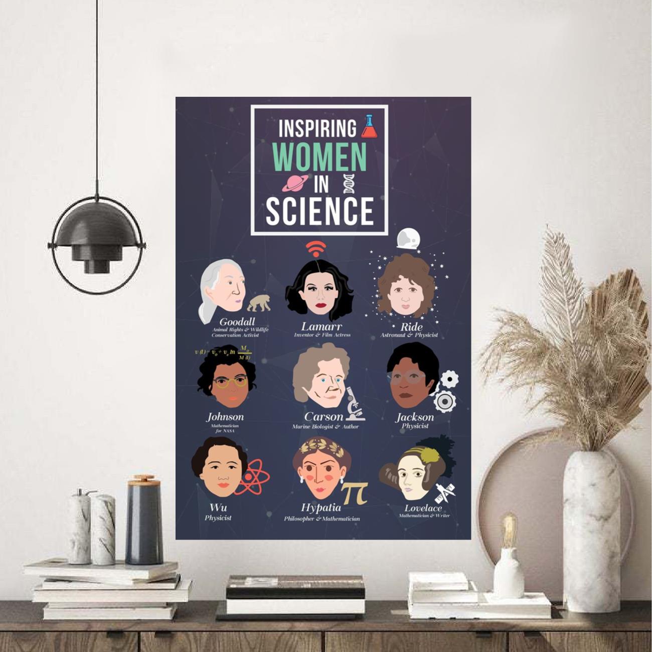 Inspiring Women In Science Print Poster 24 x 36 Inch Poster - Walmart.com
