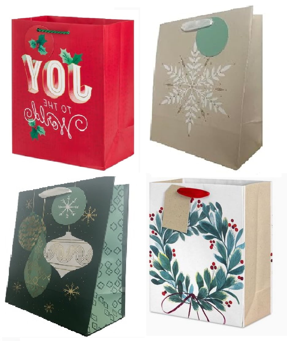 Inspitations from Hallmark, Assorted Small Bags 9,5", 4 Bags - Walmart.com
