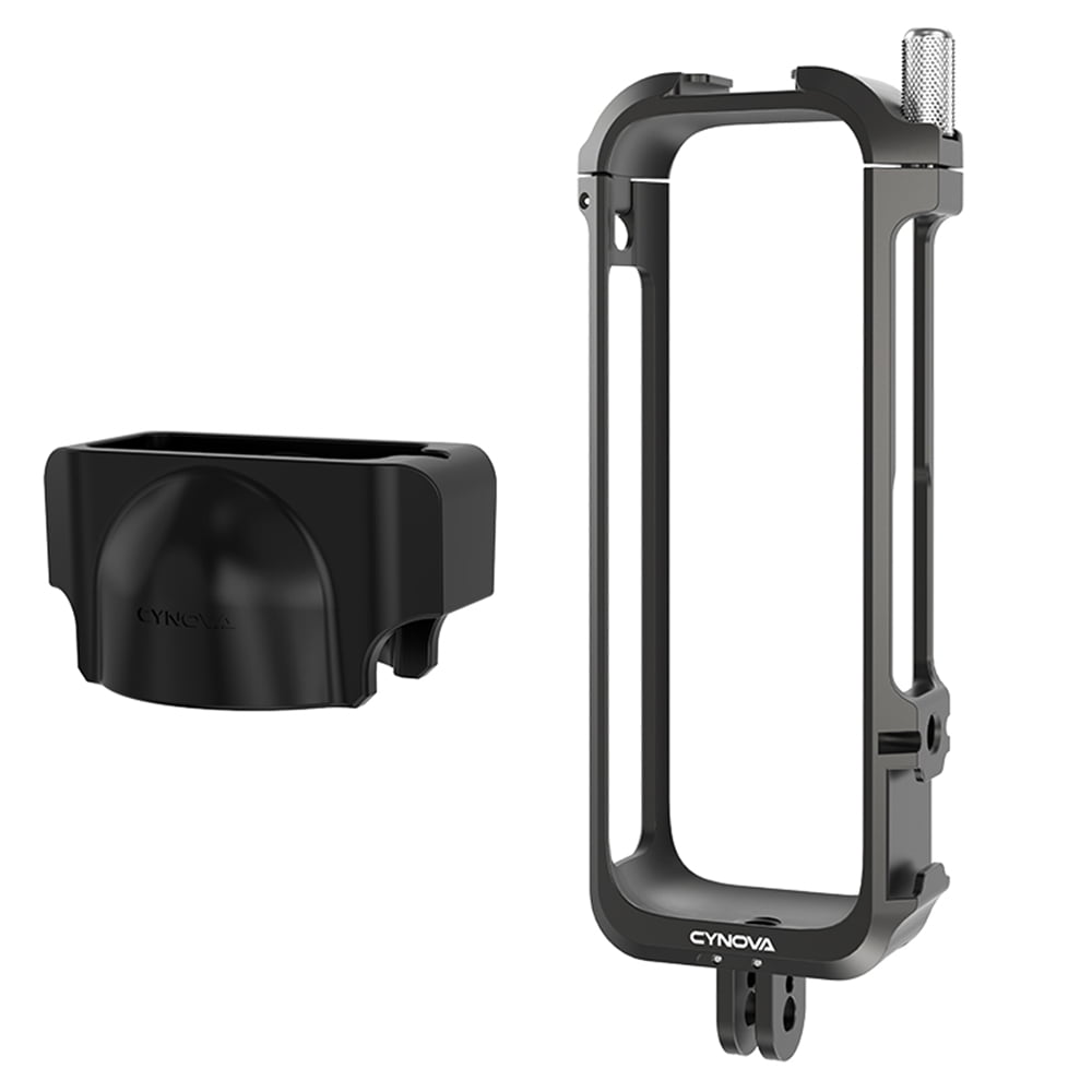 Action Camera Cage, Aluminum Frame Cage with Silicone Lens Cover for ...