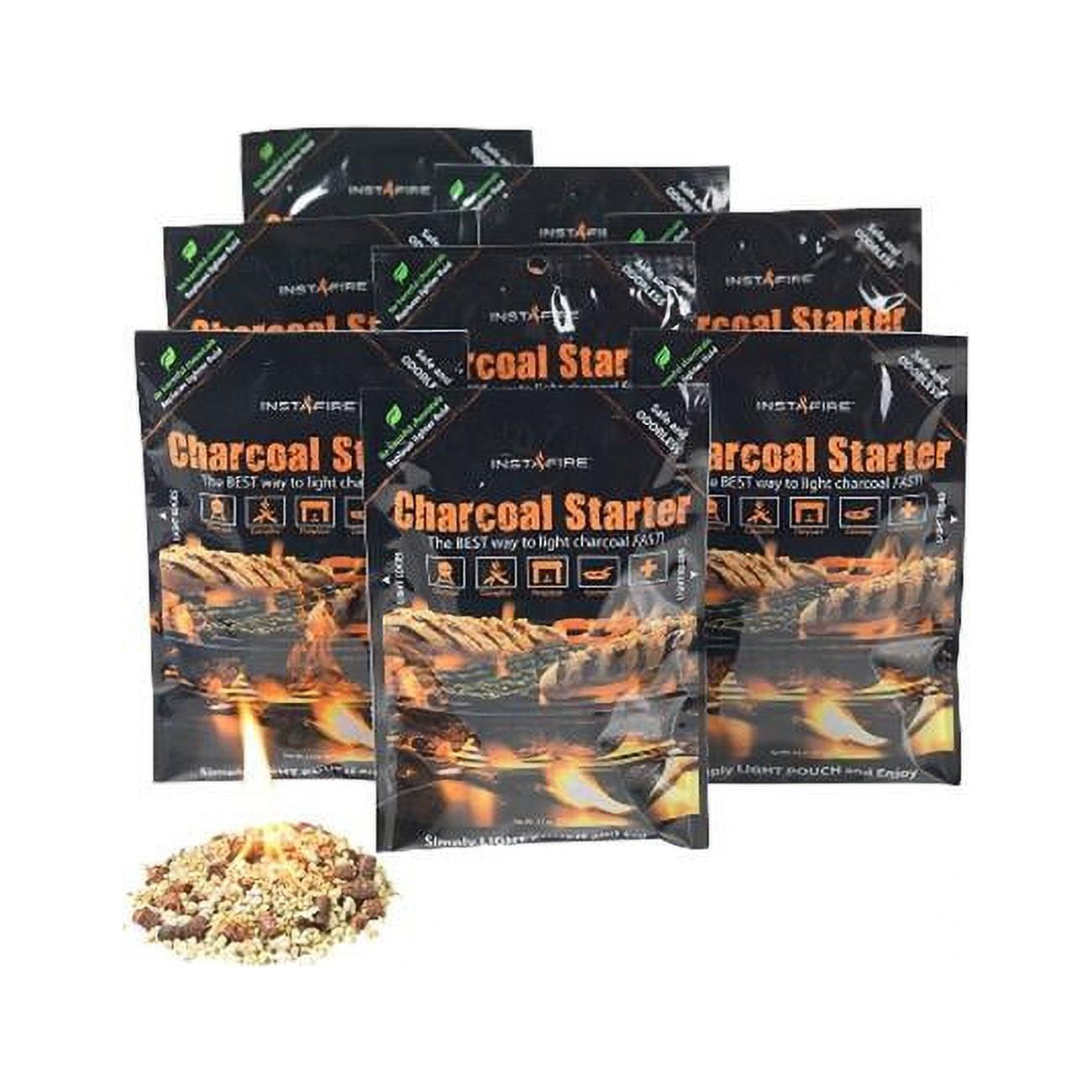 Insta-Fire 8P-CCBSO Charcoal Starter- 8 Pack - Walmart.com
