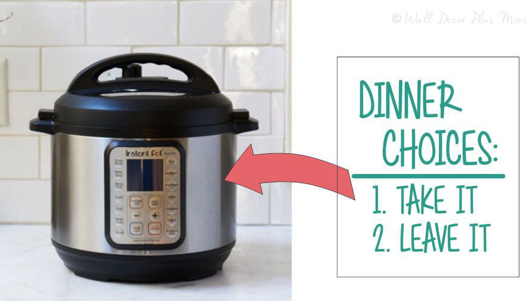 Insta Pot Decals Dinner Choices Kitchen Appliance Wrap Vinyl Stickers ...