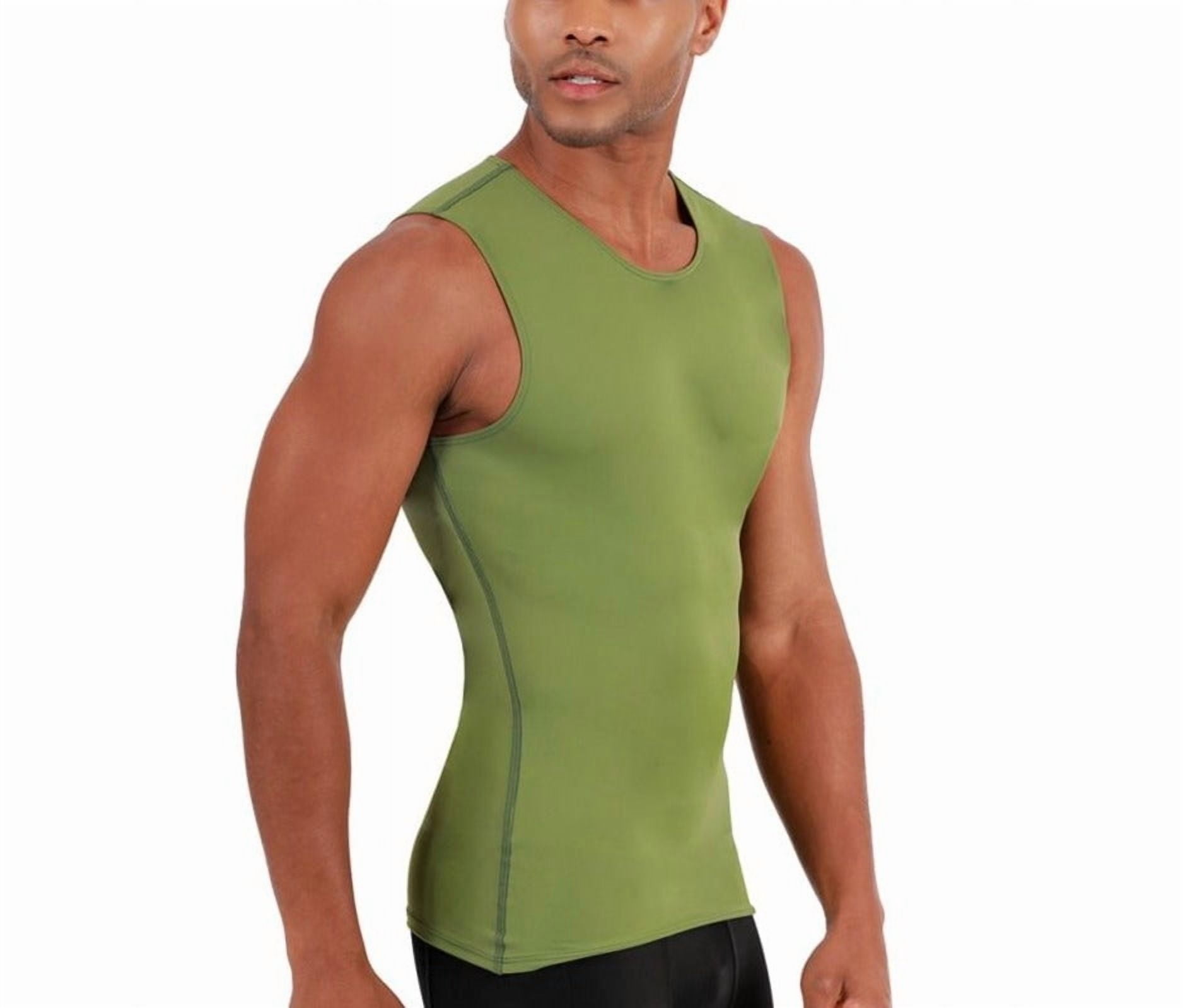 Insta Slim Big & Tall Compression Crew Neck Tank 2TAT0N1BT - Walmart.com