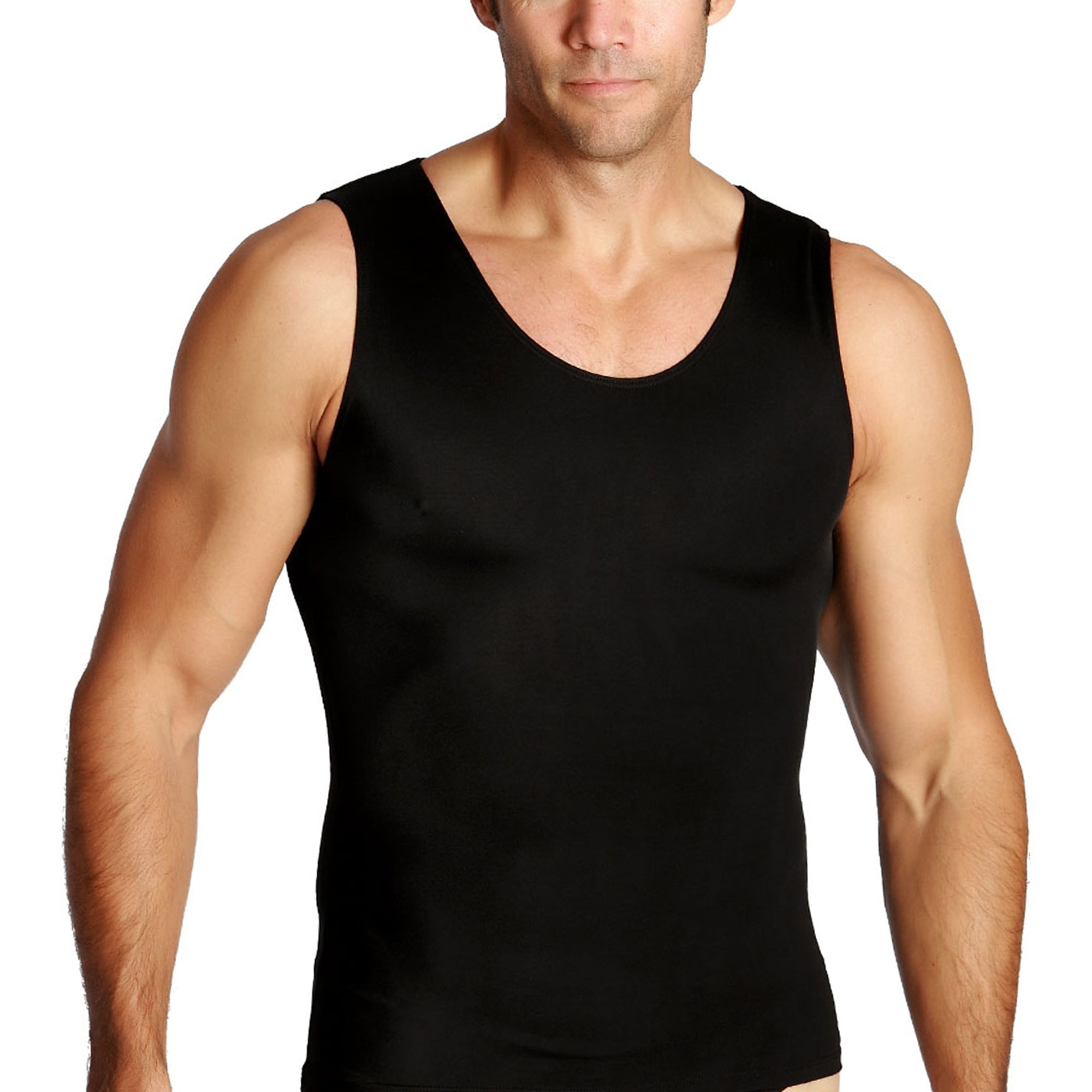 Insta Slim Mens Compression Muscle Tank Shapewear, Athletic Sleeveless ...