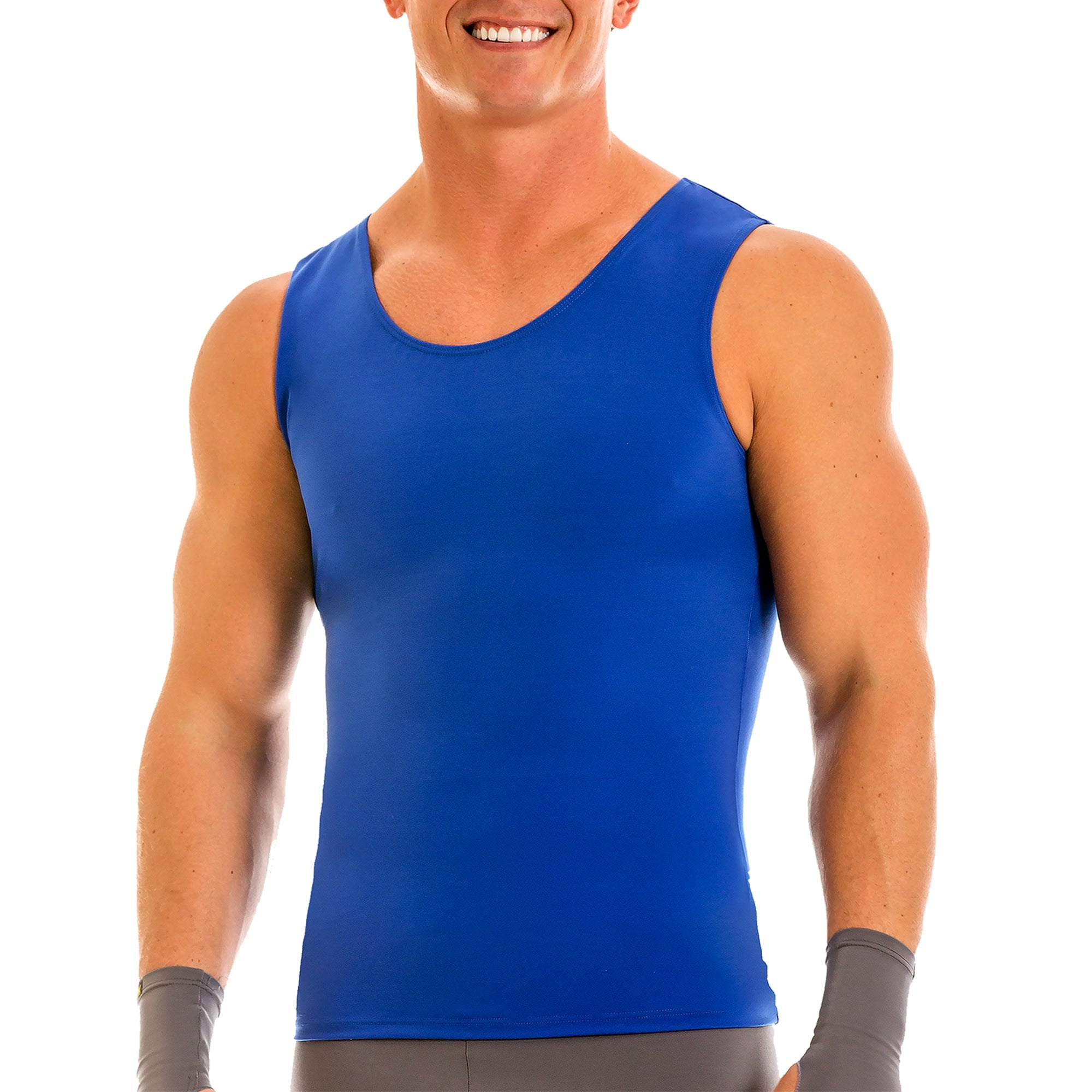 Insta Slim Mens Activewear Compression Muscle Tank, Athletic Sleeveless ...