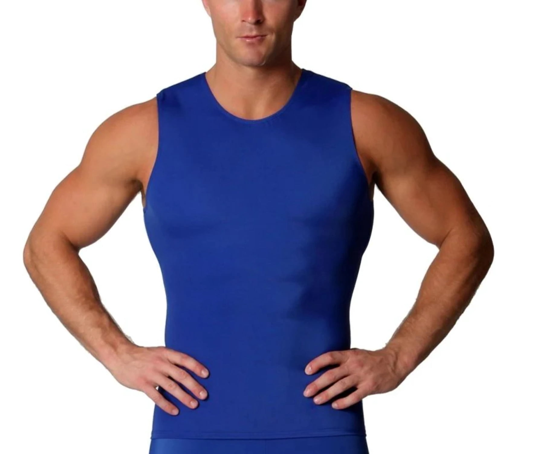 Insta Slim I.S.Pro USA Activewear Compression Sleeveless Crew Neck Tank ...