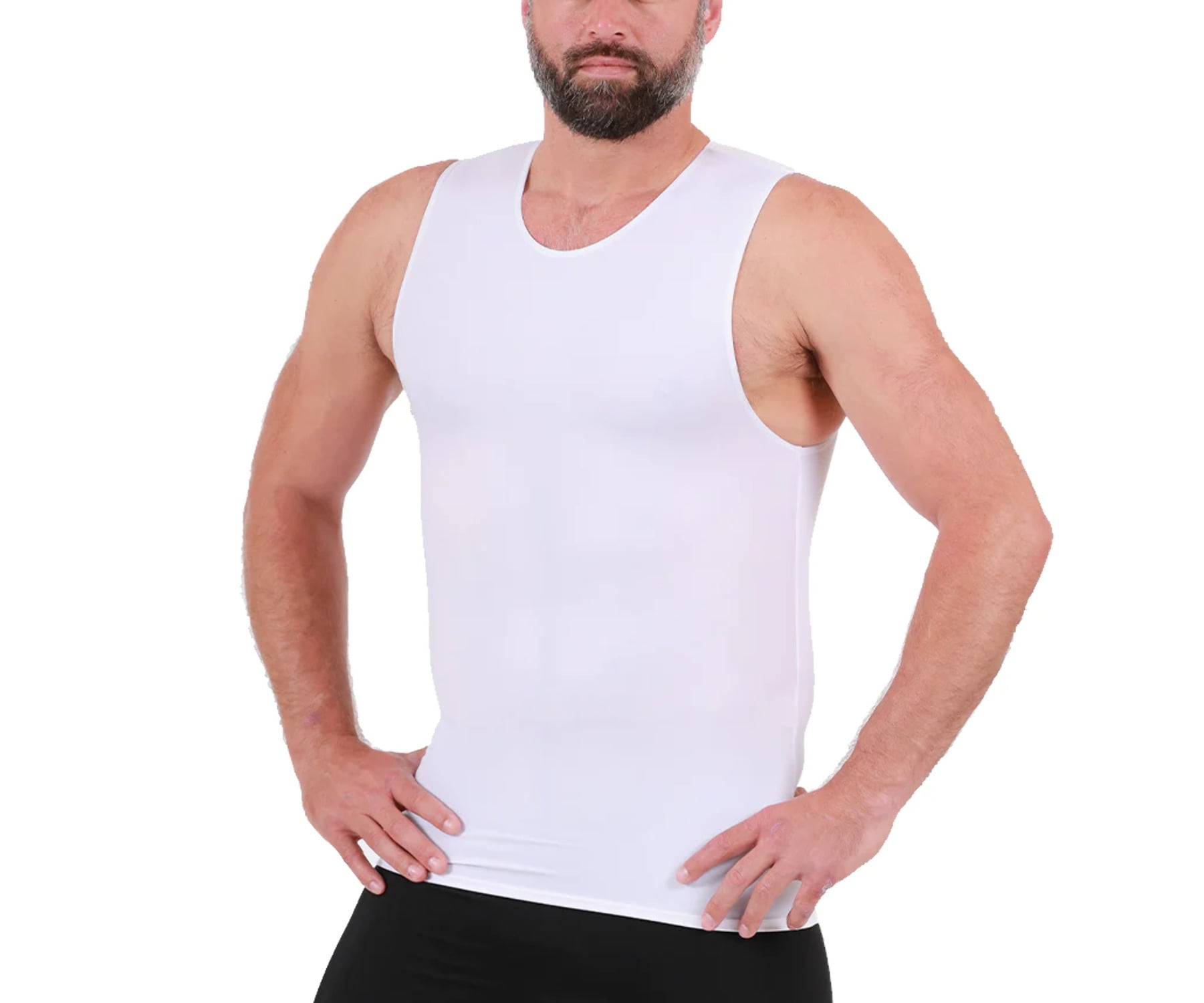 Insta Slim I.S.Pro USA Big Tall Compression Sleeveless Crew Neck Tank ...