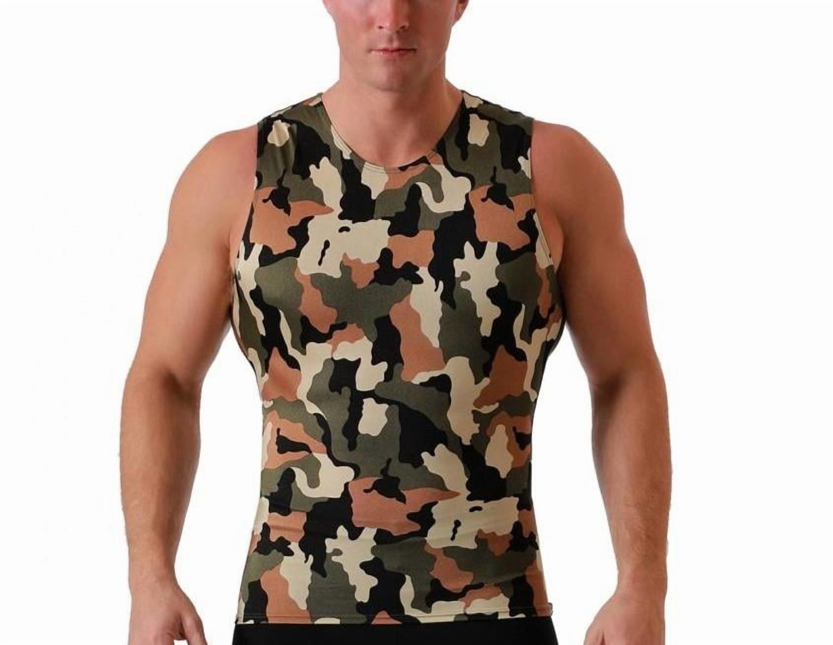 Insta Slim Camo Activewear Sleeveless Crew-Neck 3TAT0N1 - Walmart.com