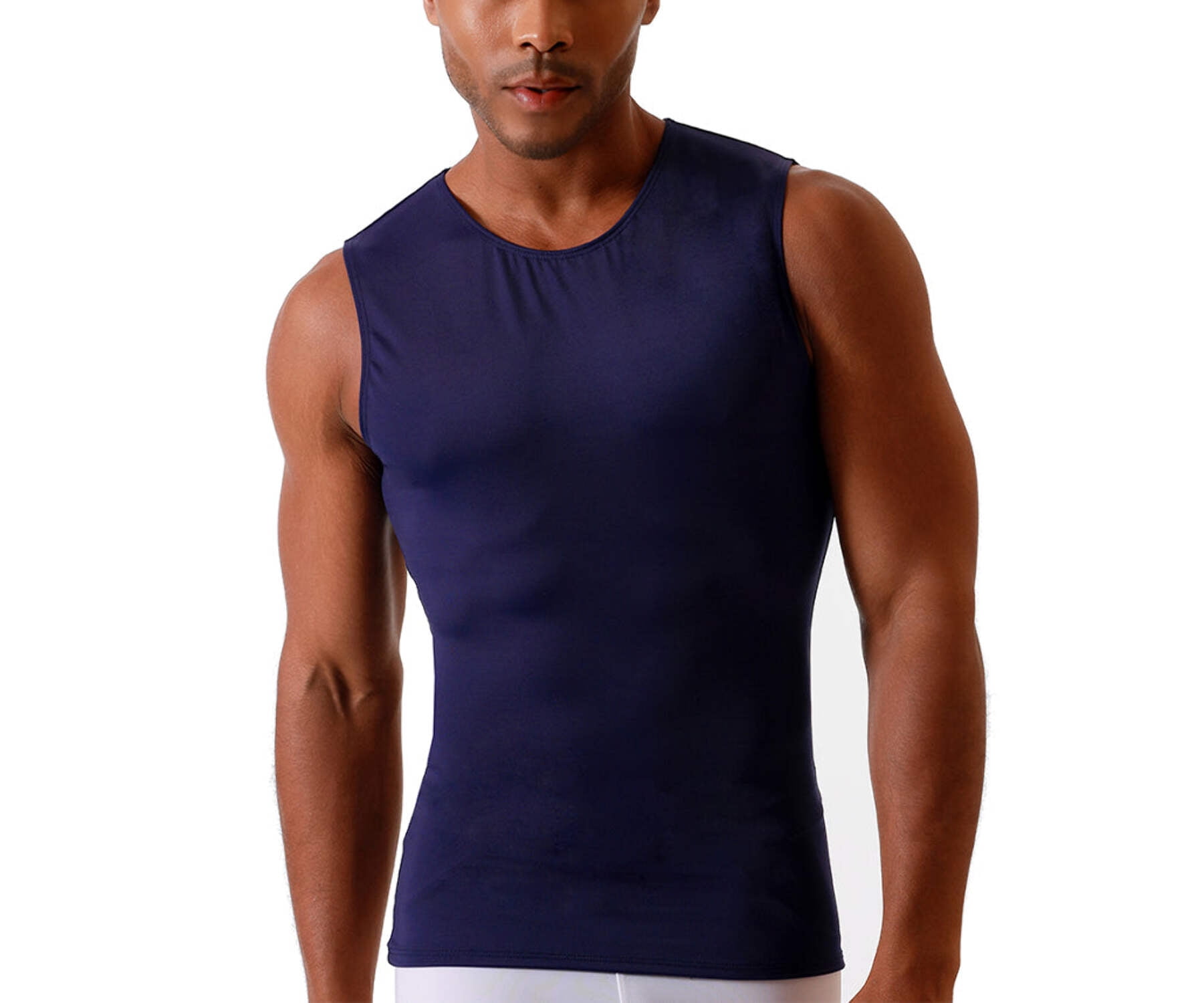 Insta Slim I.S.Pro USA Compression Sleeveless Crew Neck Tank TS00N1 ...