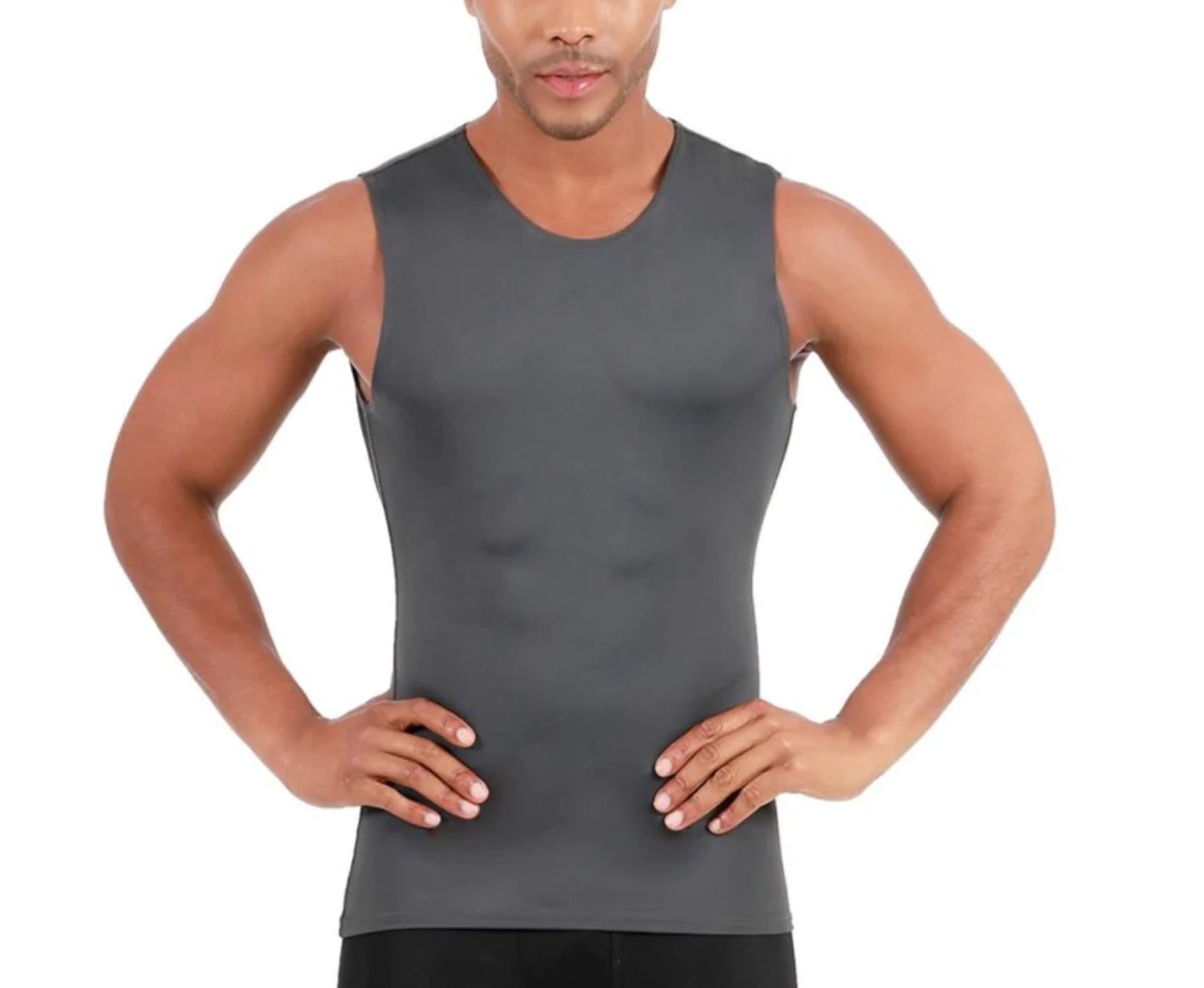 Insta Slim I.S.Pro USA Medium Compression Sleeveless Crew Tank ...