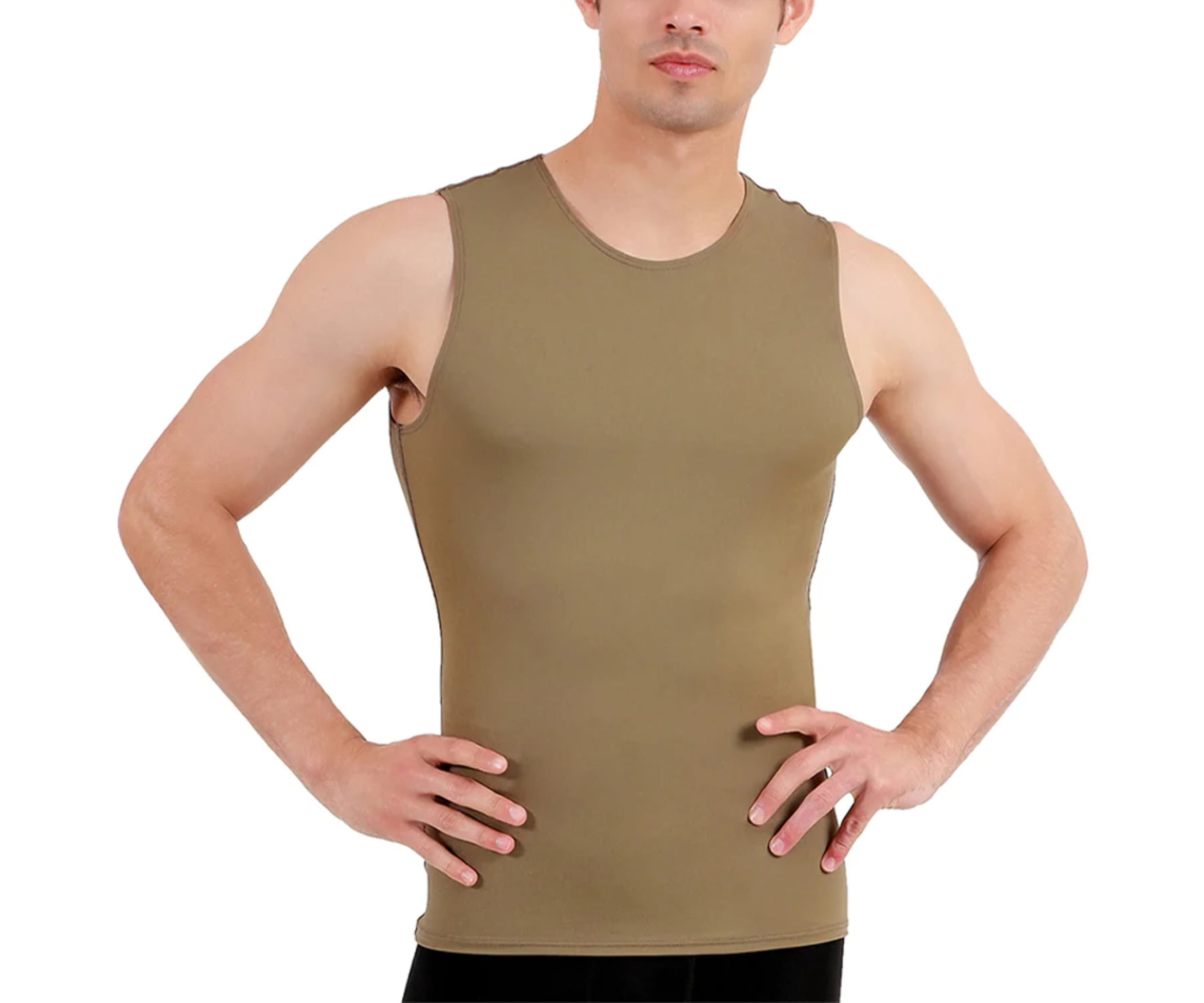 Insta Slim I.S.Pro USA Medium Compression Sleeveless Crew Tank ...