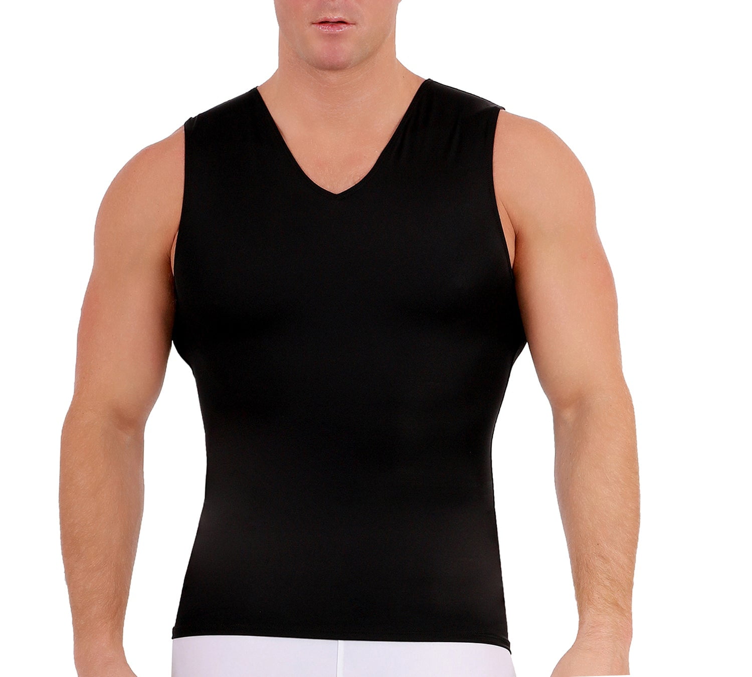 Insta Slim Medium Compression Sleeveless V-Neck Tank 2VAT0N1 - Walmart.com
