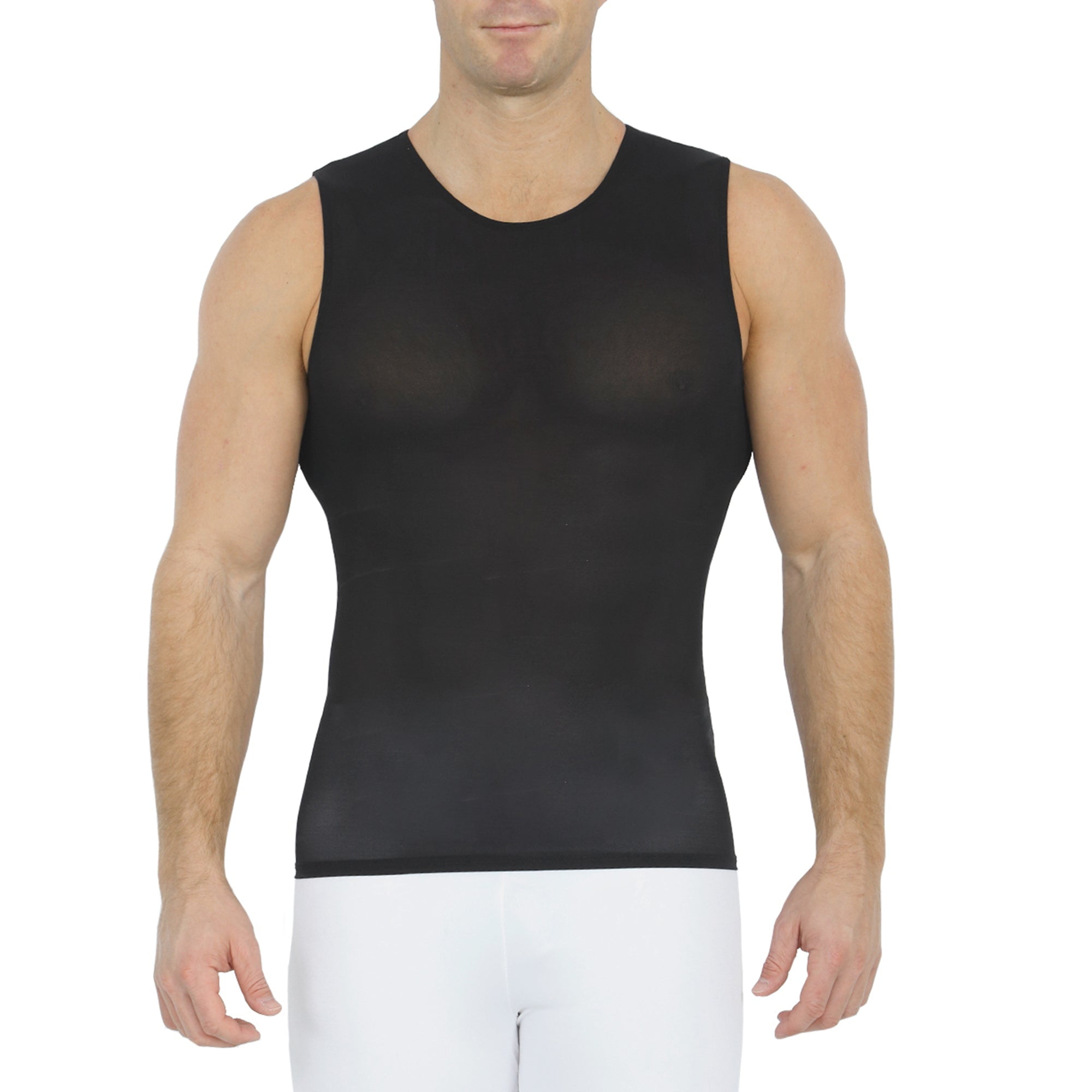 Insta Slim I.S.Pro USA Power Mesh Compression Sleeveless Crew Neck ...