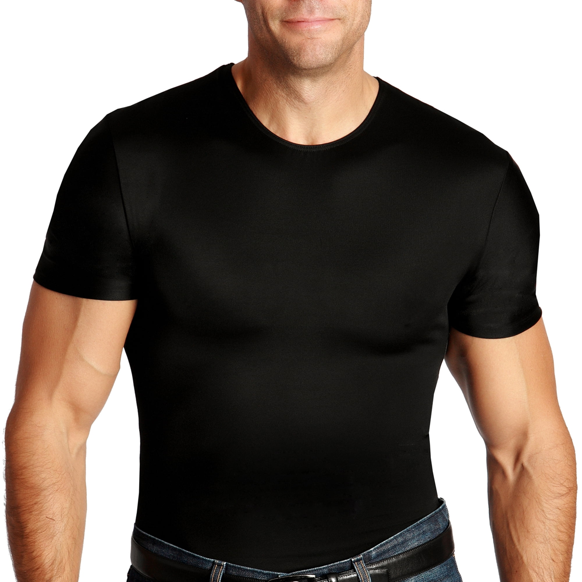 Insta Slim - Made in USA - Firm Compression Crew-Neck Shapewear for Men ...