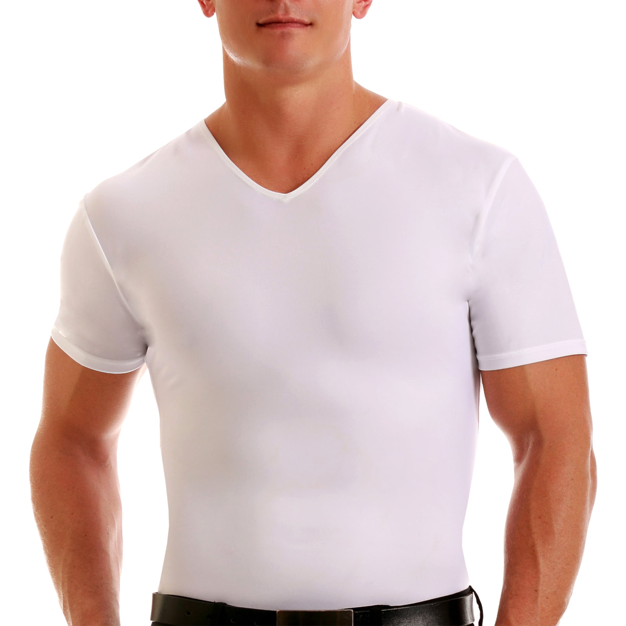 Insta Slim - Made in USA - Firm Compression V-Neck Shapewear for Men ...