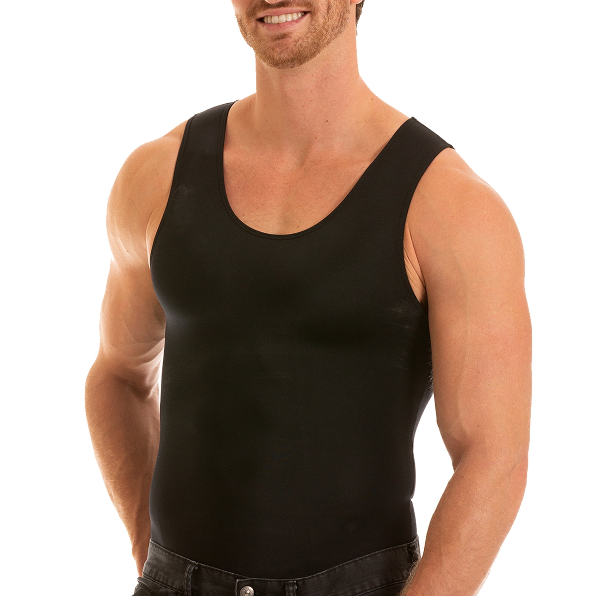 Insta Slim - Made in USA - Medium Compression Activewear Tank-Top for ...