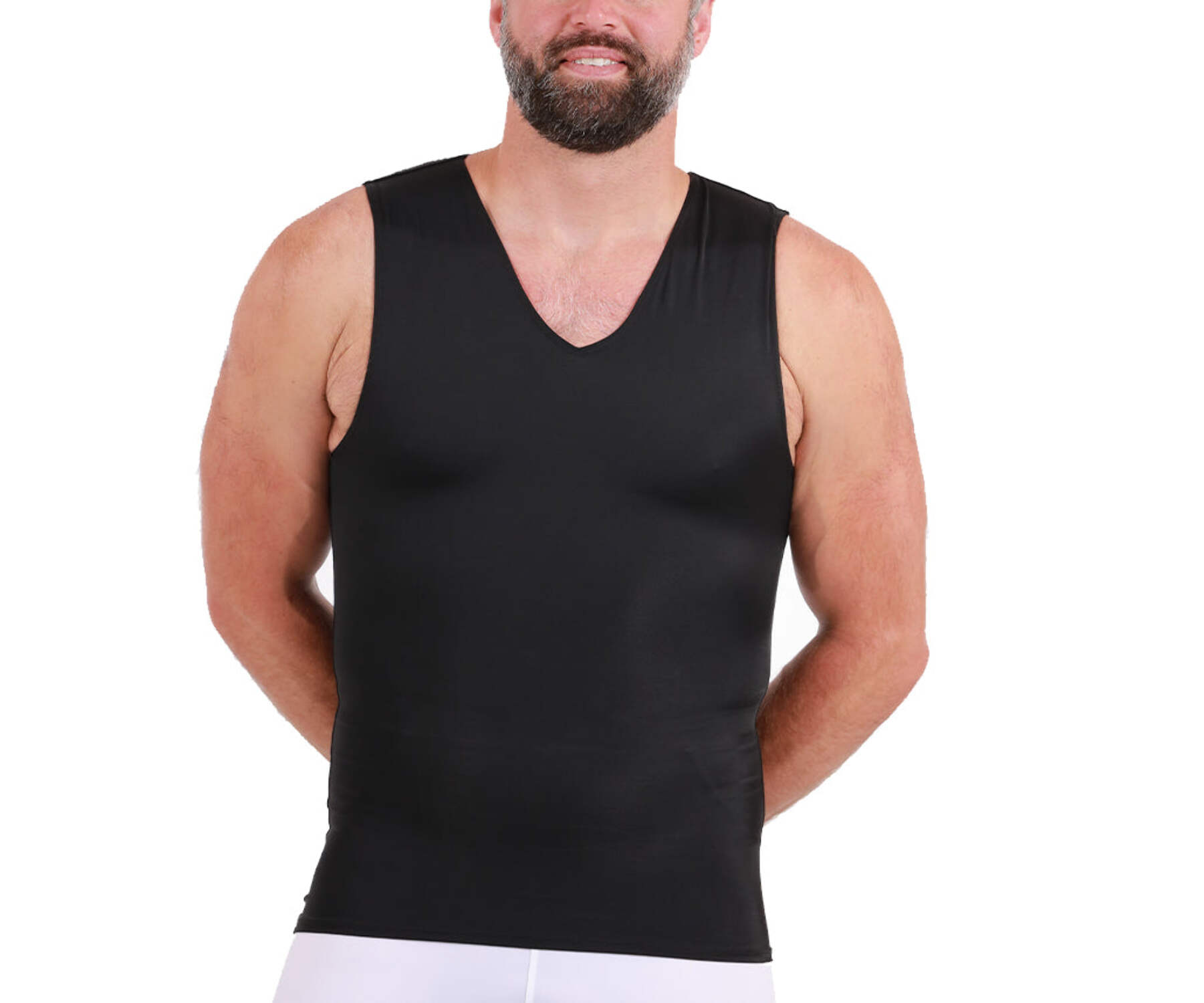 Insta Slim - Made in USA - V-Neck Compression Body Shaper for Men ...