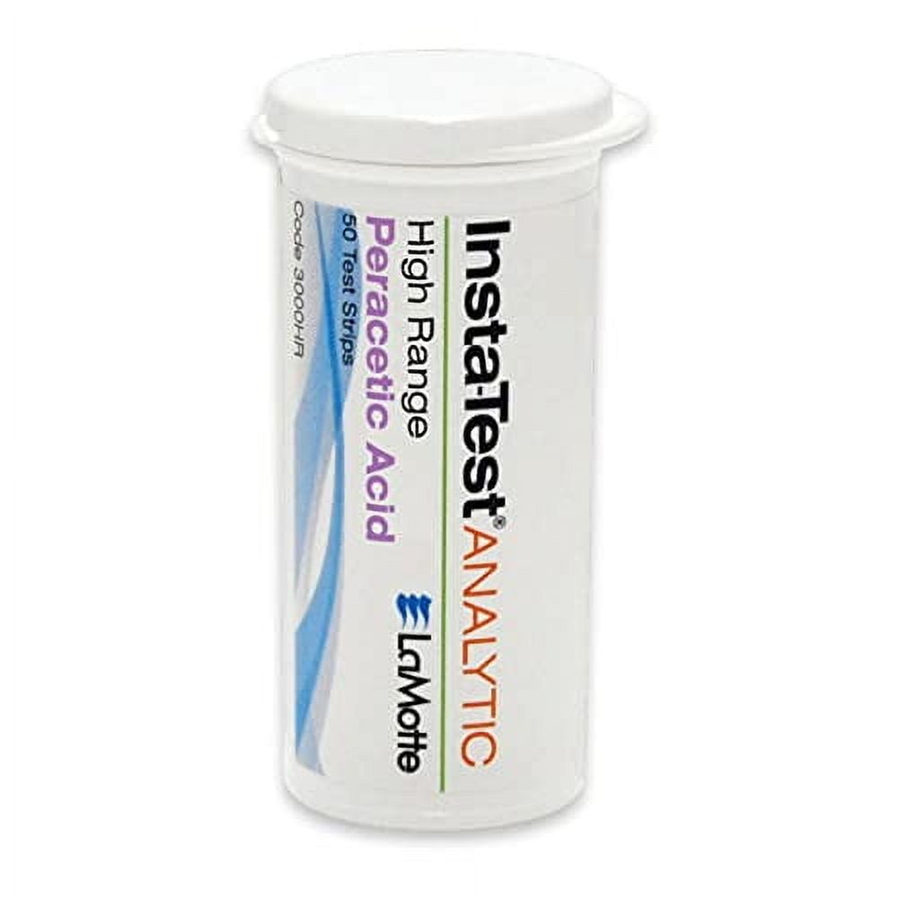 Insta-Test 3000HR Peracetic Acid Single Factor Test Strip, High Range ...