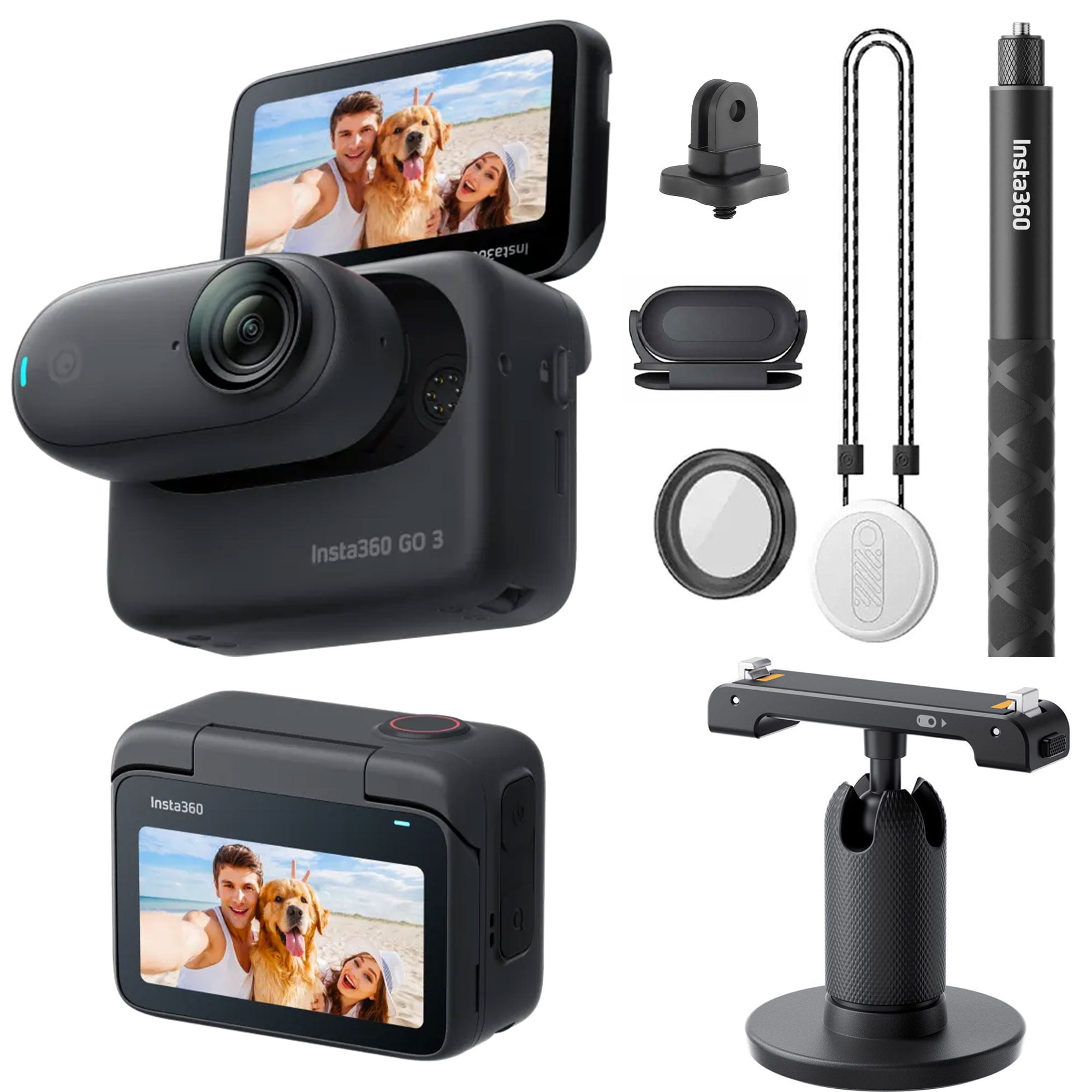 Insta360 GO 3 (Black) 64GB Tiny Mighty Action Camera, Weighs 35g ...
