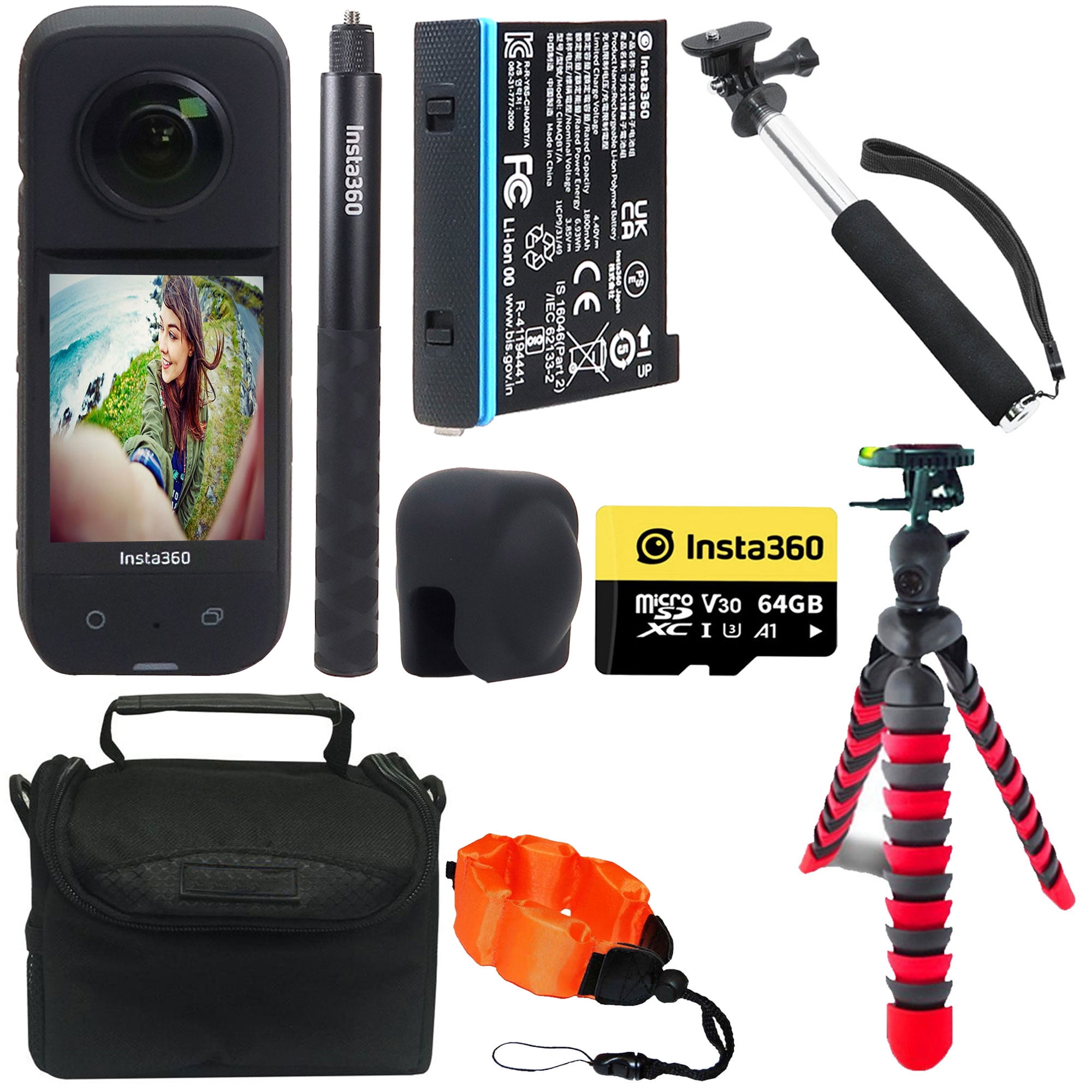 Insta360 X3 360° Action Camera Adventure Kit with All You Need ...
