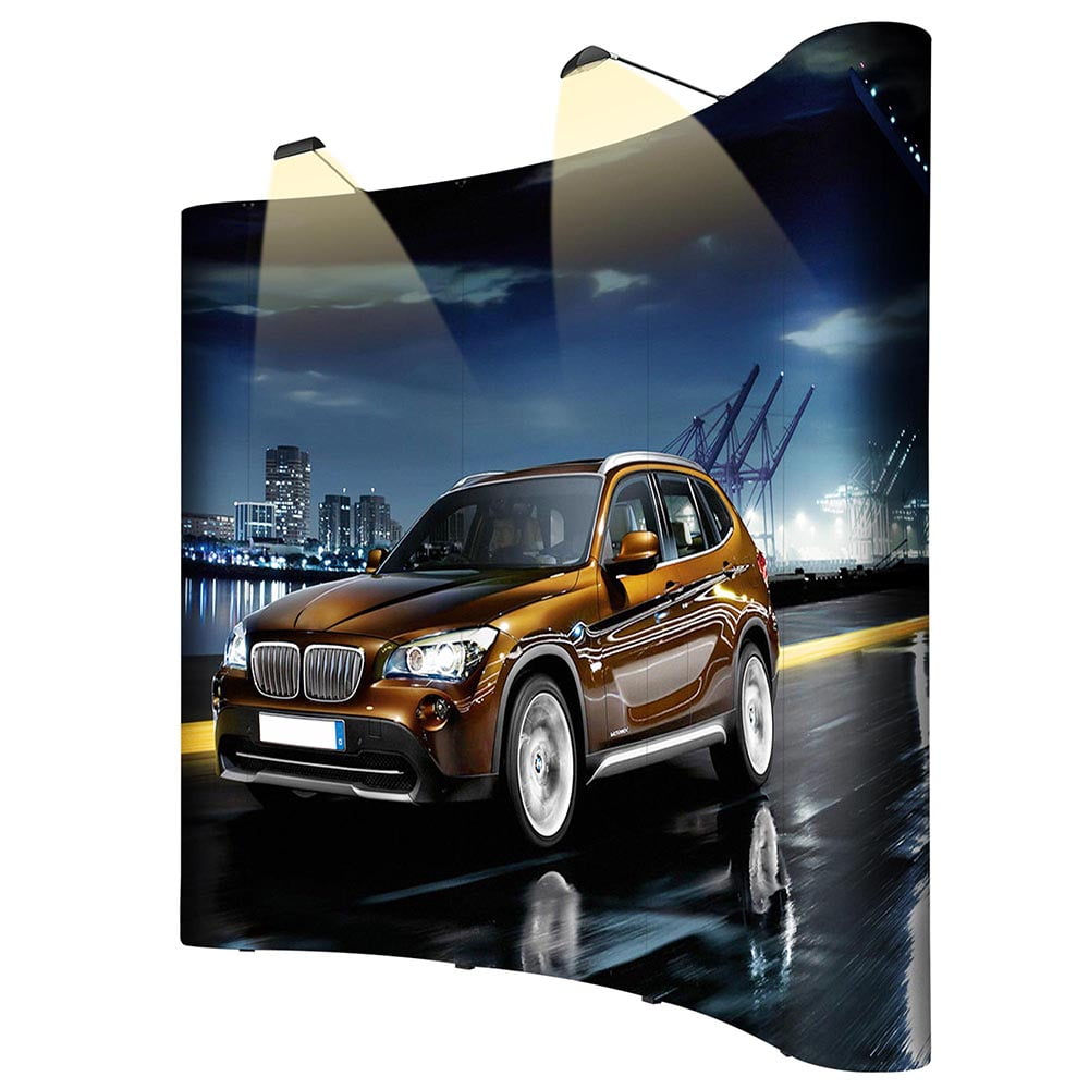 InstaHibit Portable 10X8Ft Tradeshow Booth Exhibit Kit w/ Supportive ...