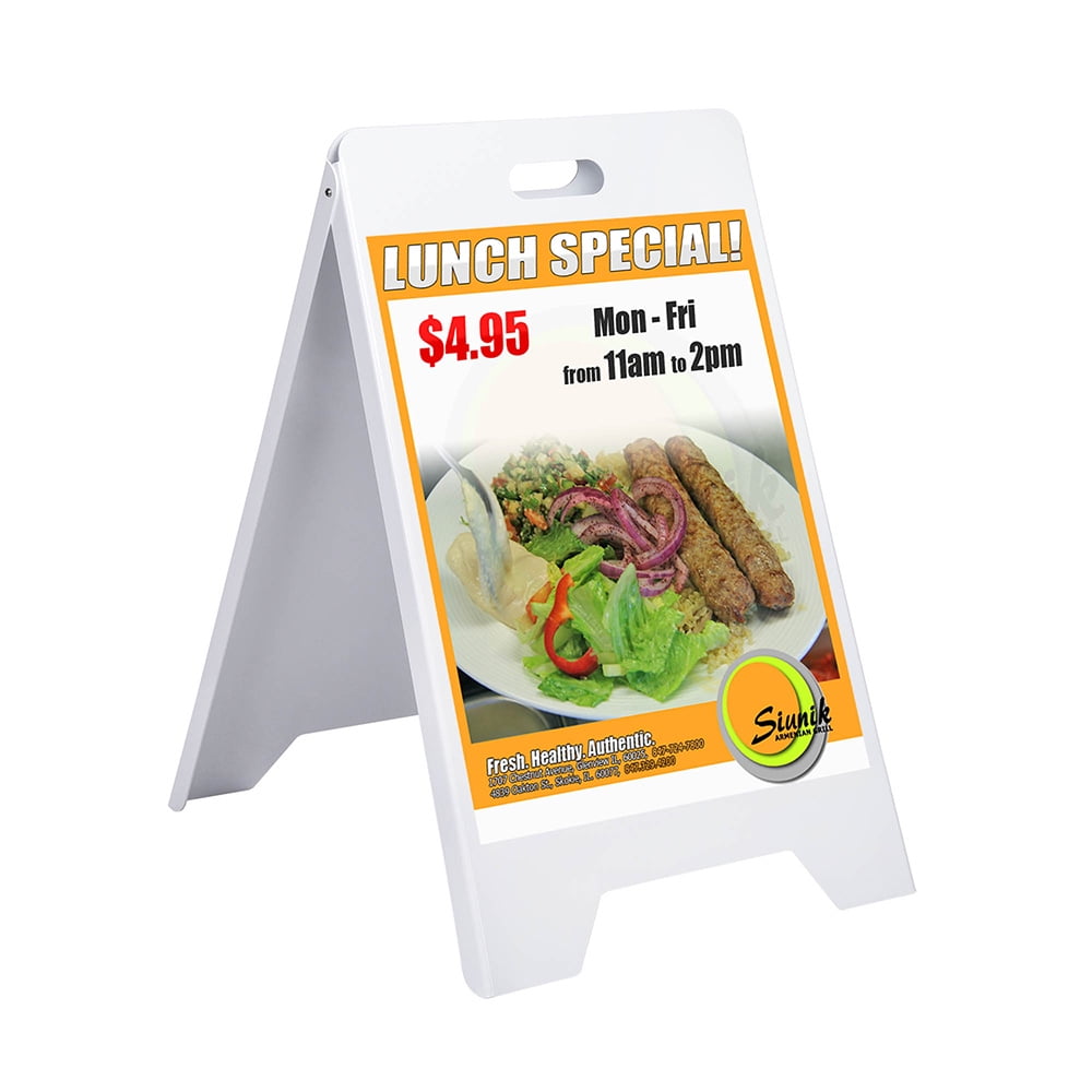 "InstaHibit 19""x32"" Portable A-Frame Signboard, Double-Sided PVC ...