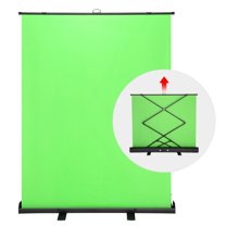 Homegear 5ft x 6ft Portable Pull Up Green Screen with Quick Setup Frame ...