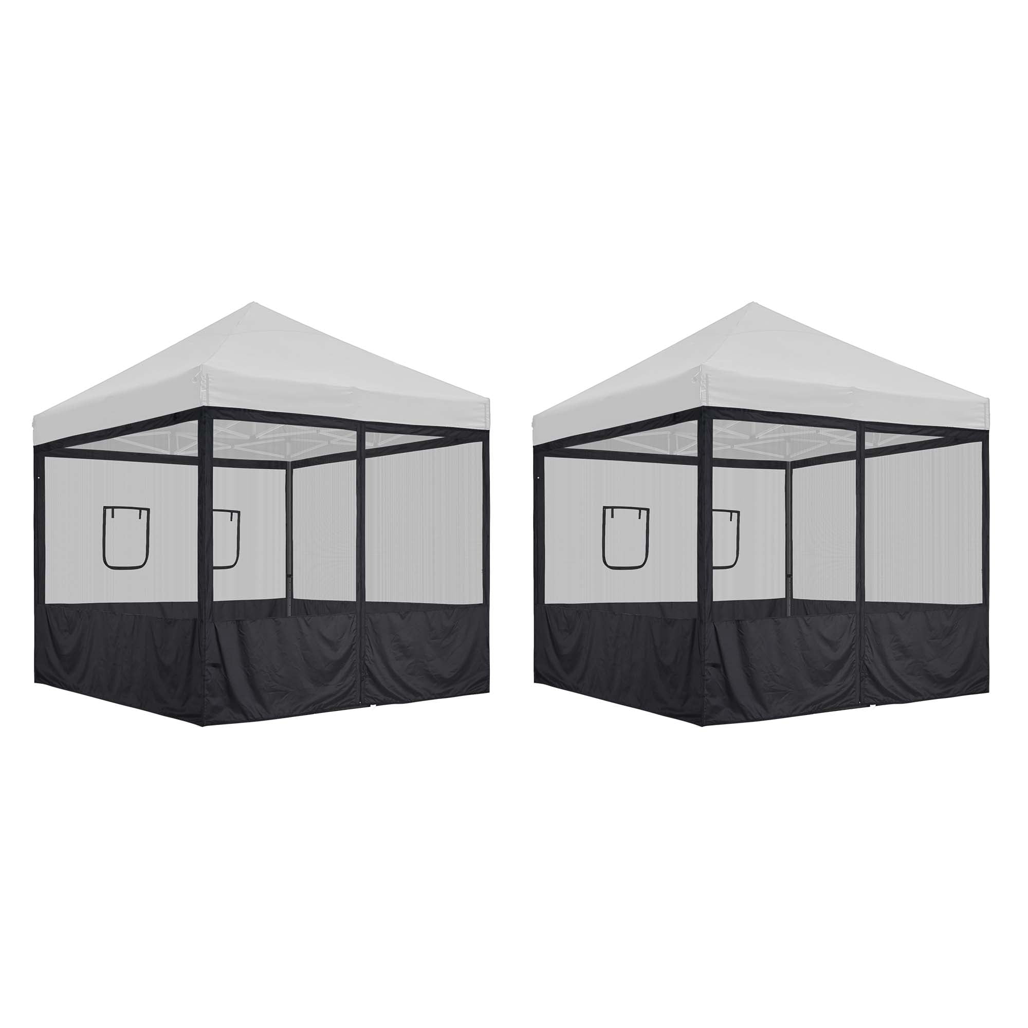 InstaHibit 8 Pcs 10 ft Pop Up Canopy Tent Sidewall Mesh Side Wall Party ...