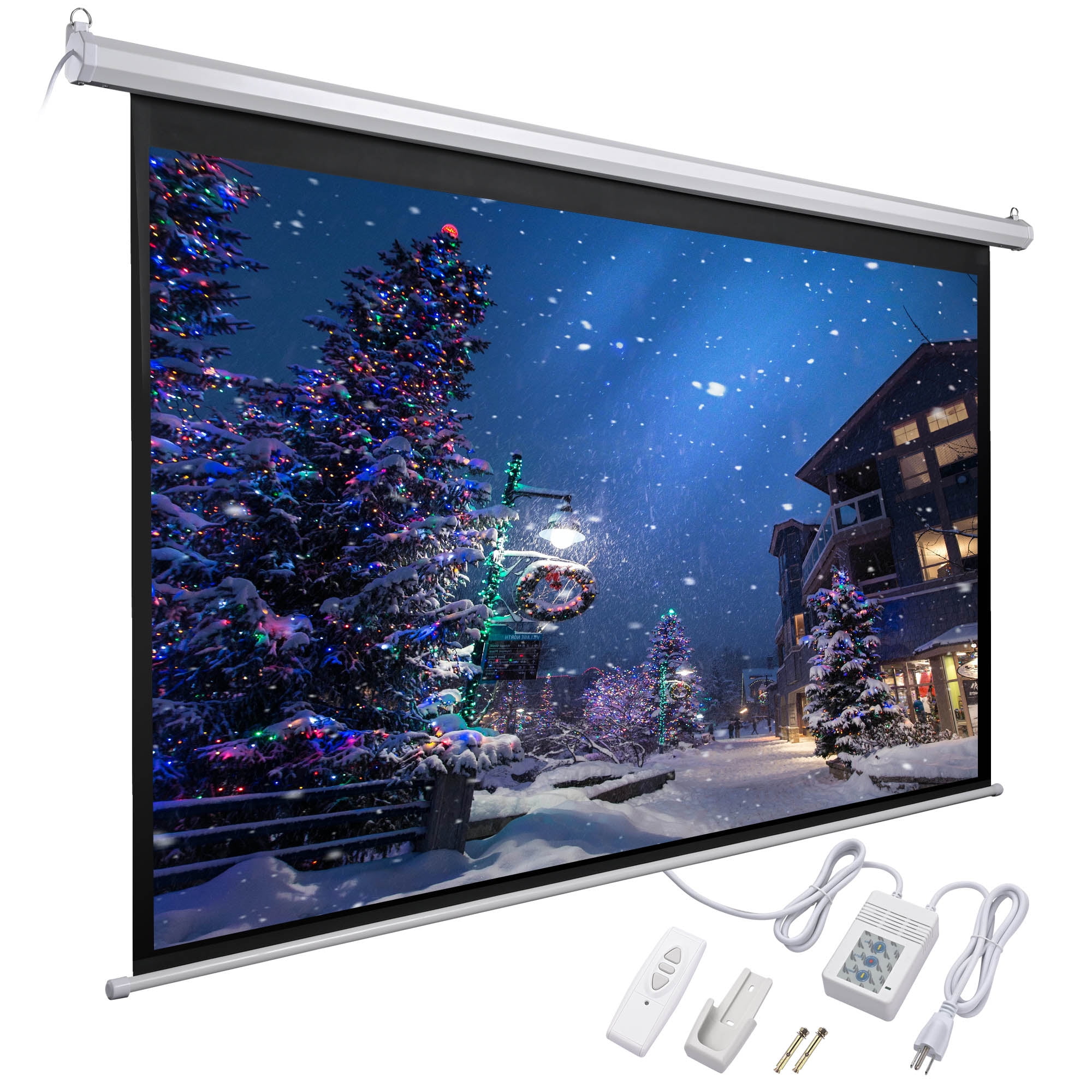 InstaHibit 92" 16:9 Electric Motorized Projector Screen Auto with ...