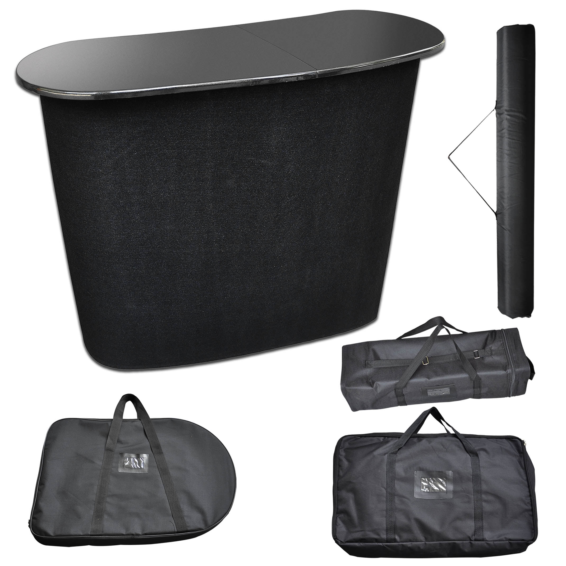 InstaHibit Foldable & Portable Podium Counter Table Stand for Trade ...