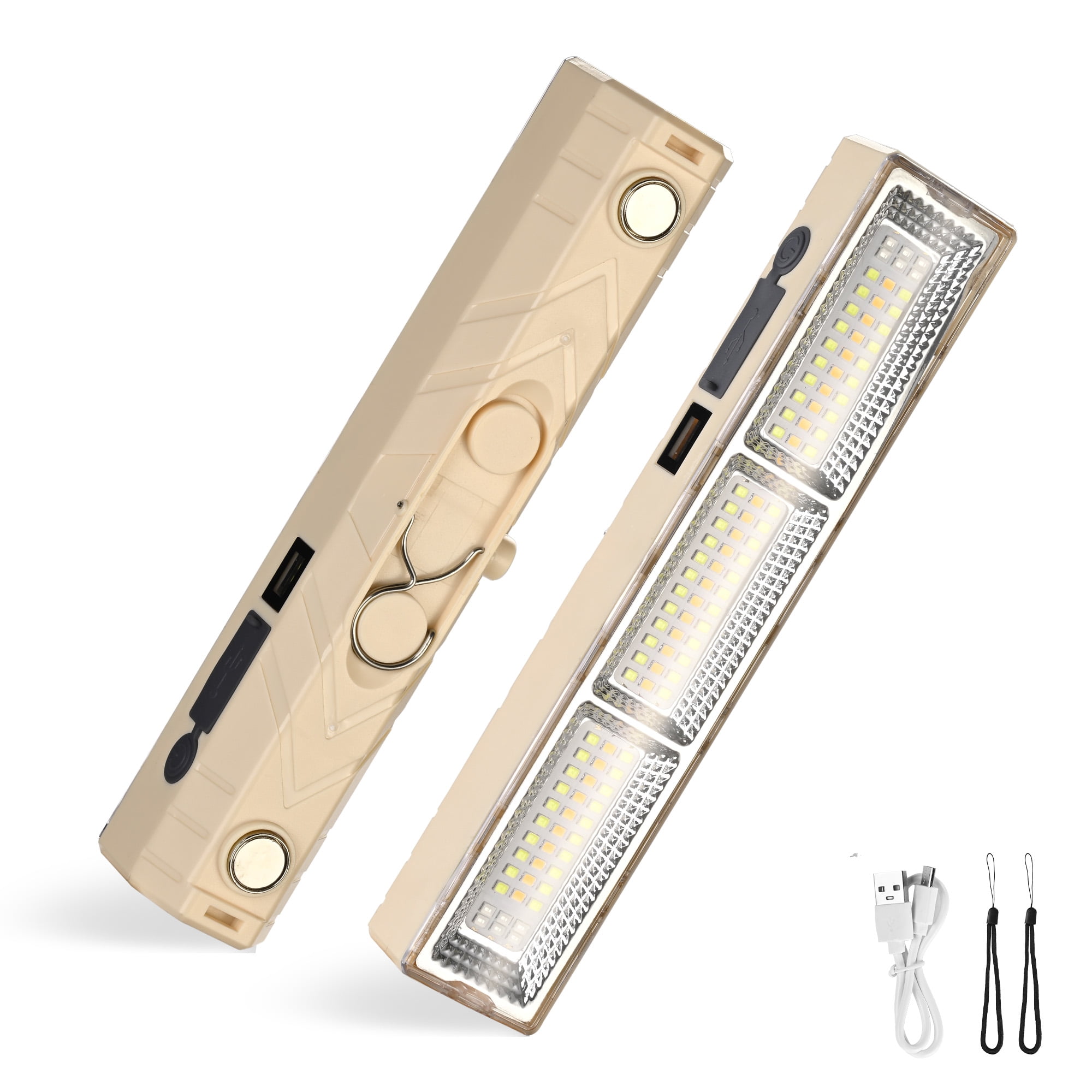 InstaHibit Rechargeable Magnetic Light LED 2400mAh Work Light with Hook ...